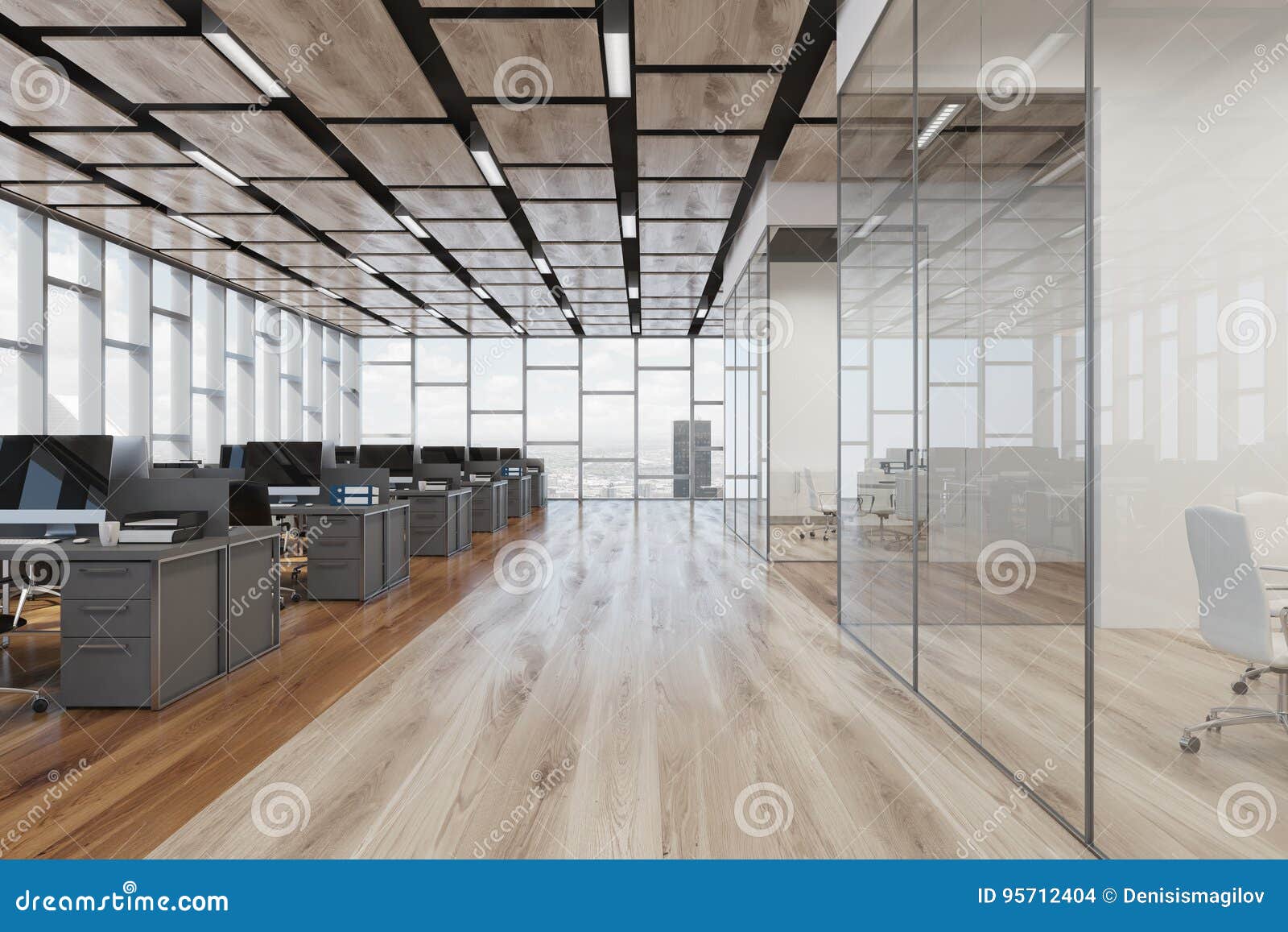 Open Space Office Rectangular Stock Illustrations – 101 Open Space ...