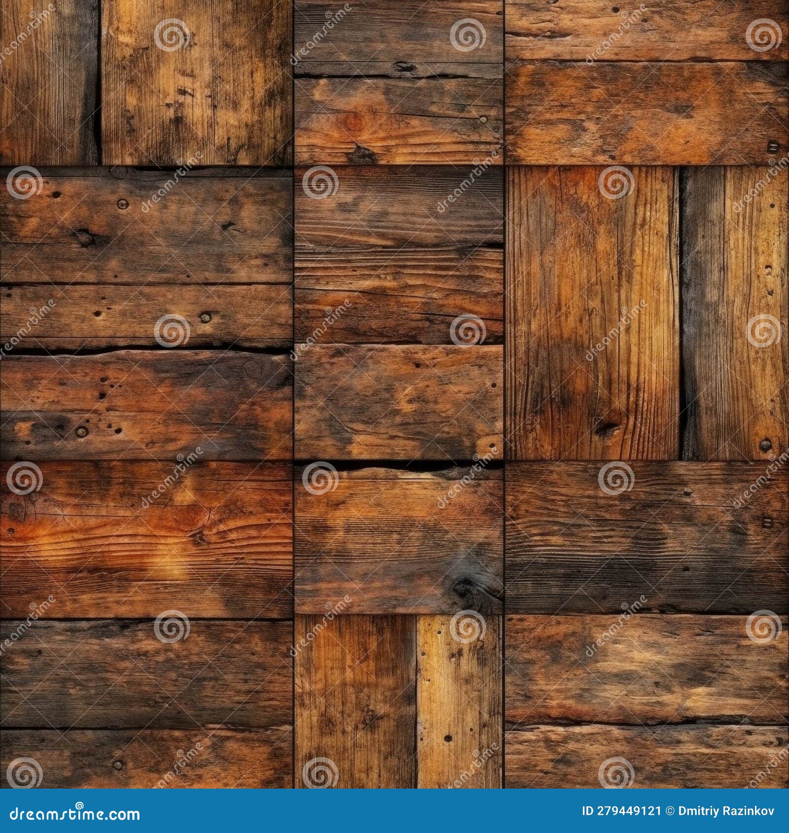 Wooden Floor in Rustic Wood Grain Texture. Generative AI Stock Image ...