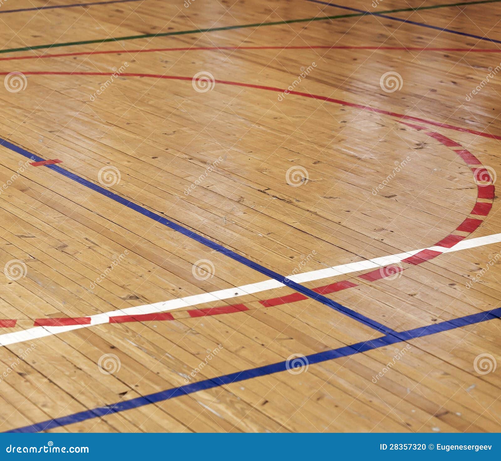 Wooden Floor of Sports Hall Stock Photo - Image of court, flooring ...