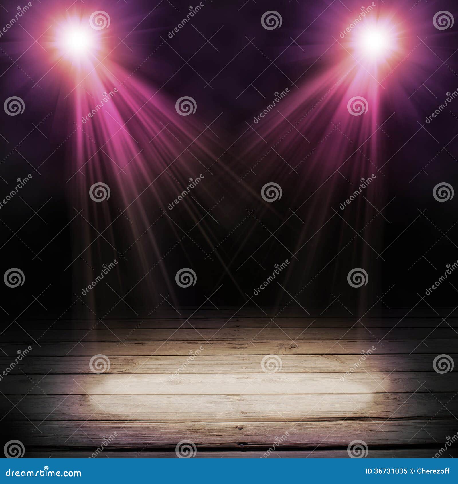 Wooden floor and two spot stock image. Image of entertainment - 36731035