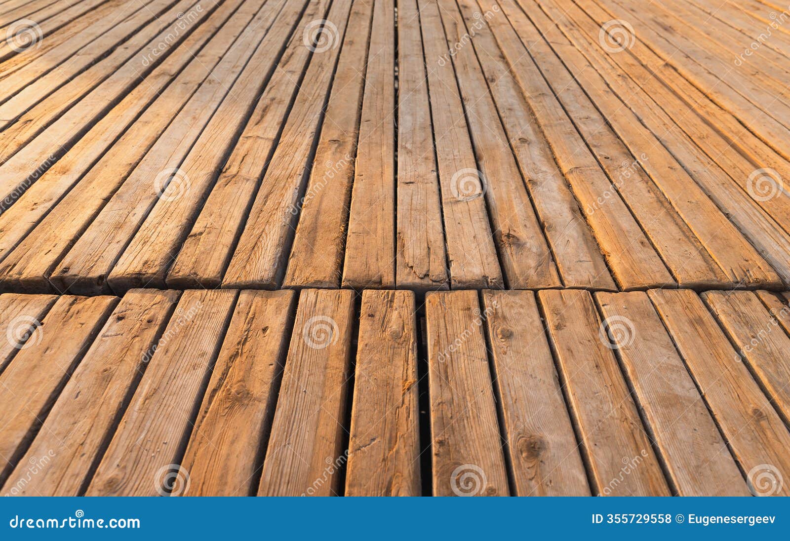 Wooden Flooring, Deck Perspective View, Background Texture Stock Photo ...