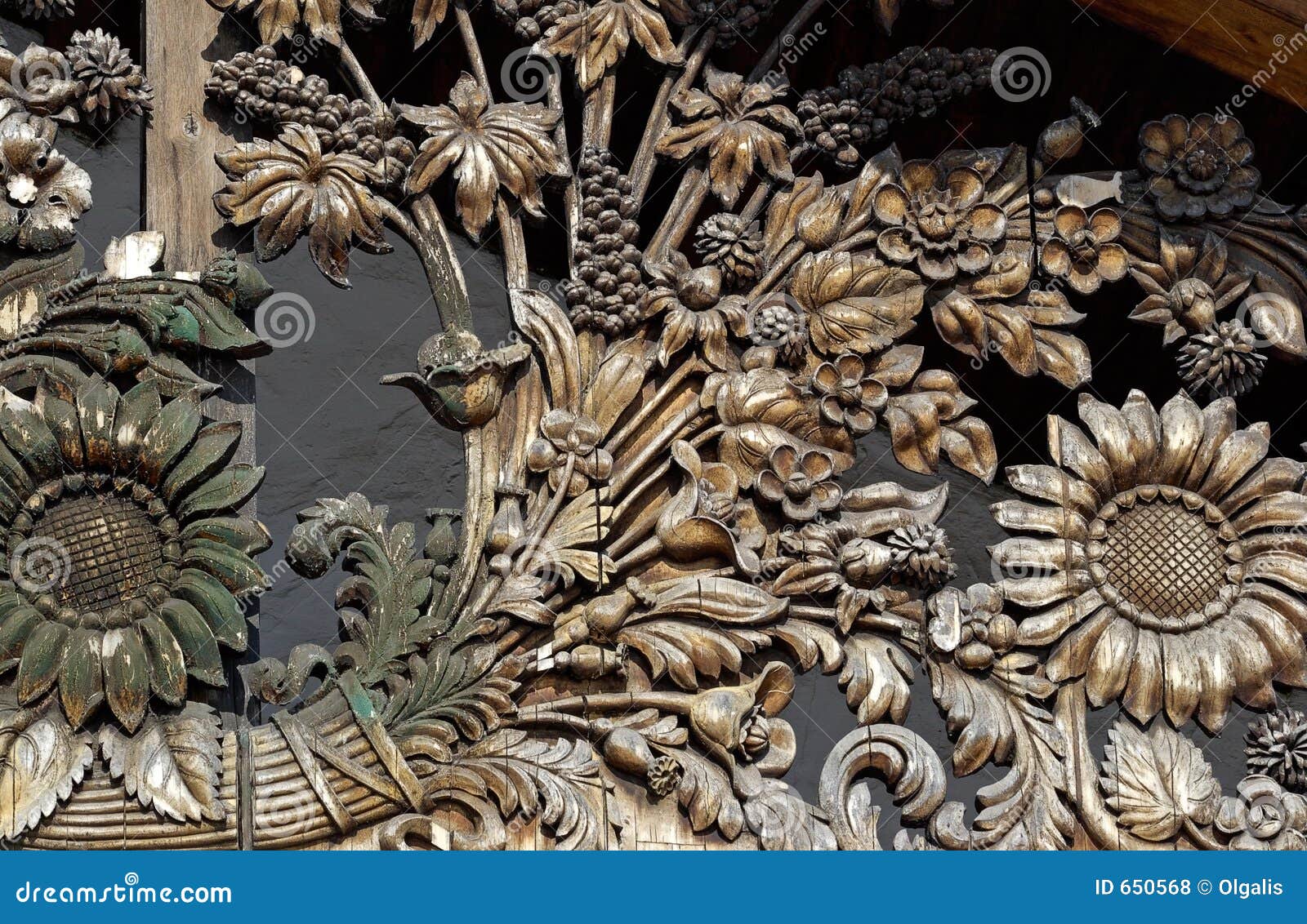 Wooden flower pattern stock photo. Image of likeness, fantastical - 650568
