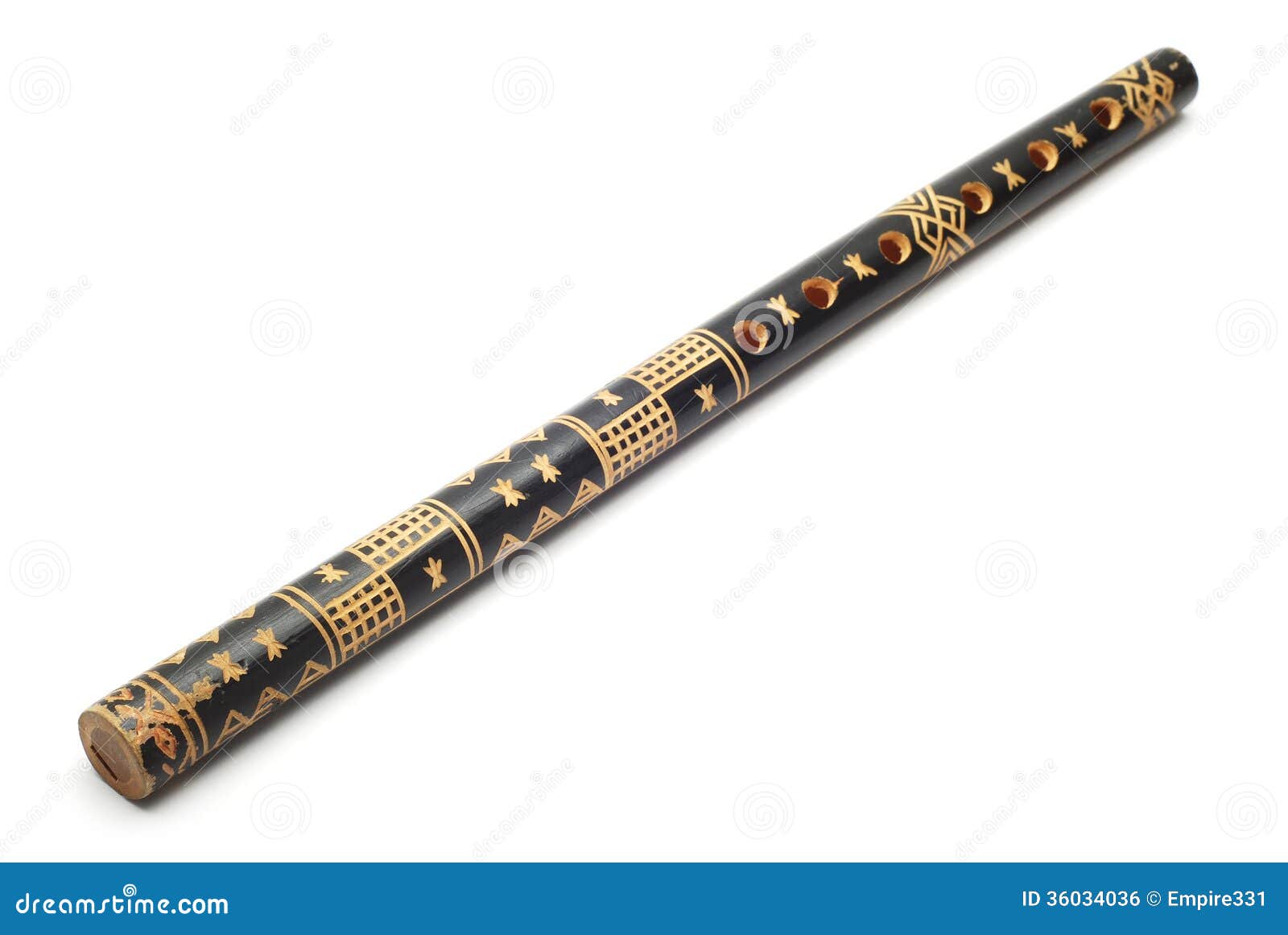 Wooden flute stock photo. Image of whistle, white, traditional - 36034036