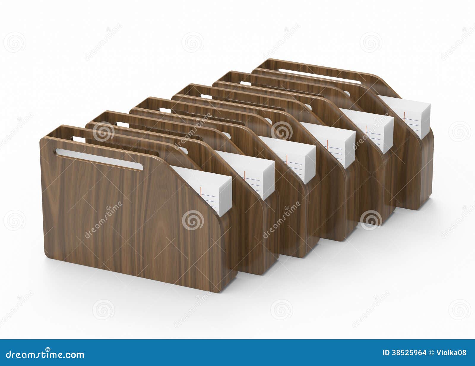 Wooden folders stock photo. Image of competitive, marketing - 38525964