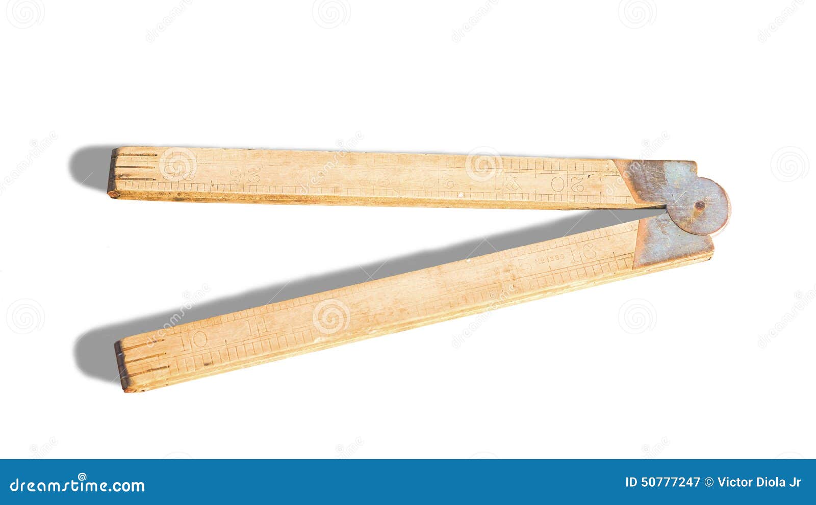 Wooden folding ruler stock image. Image of carpenter - 50777247