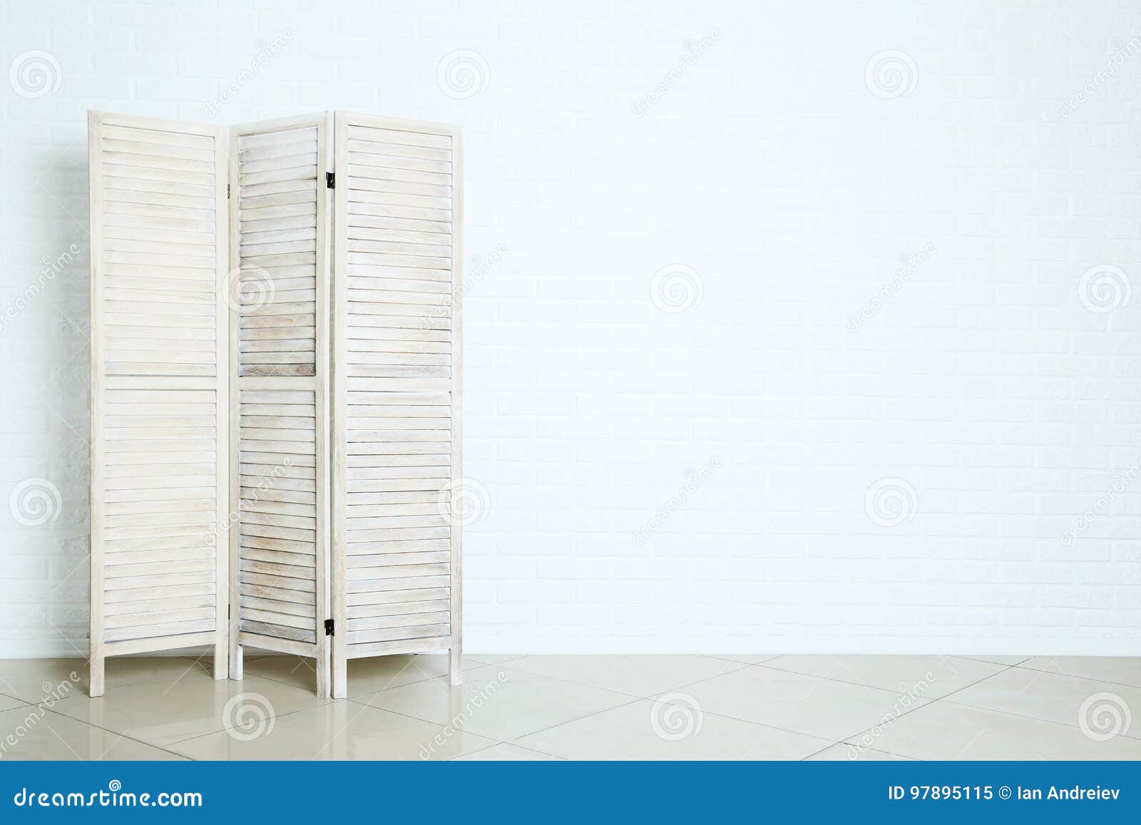 Wooden folding screen stock image. Image of furniture - 97895115