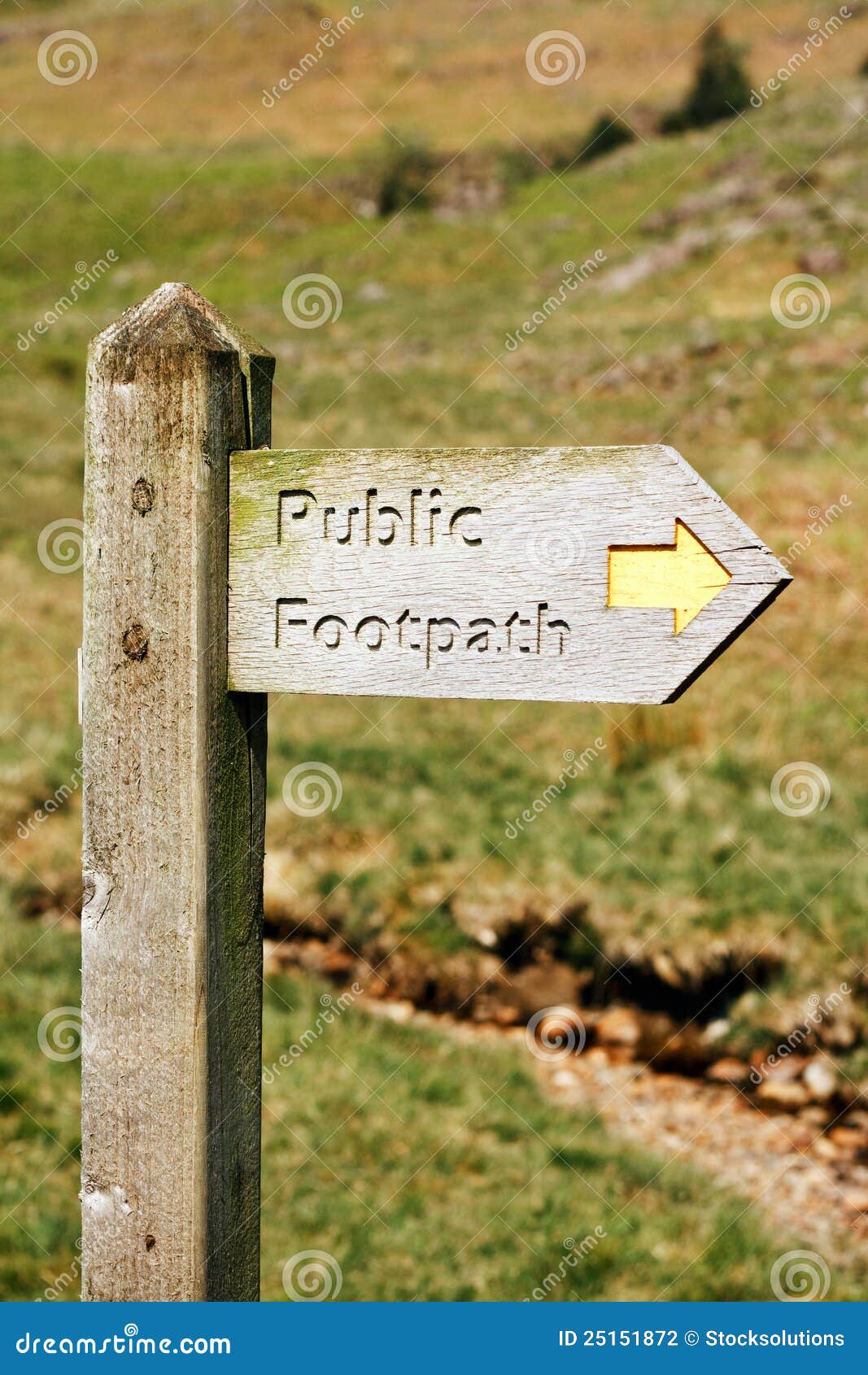 Wooden footpath signpost stock photo. Image of wooden - 25151872