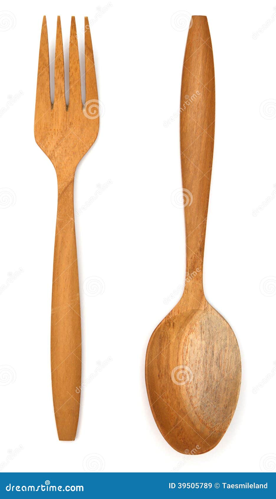 Wooden fork spoon stock image. Image of natural, wood - 39505789