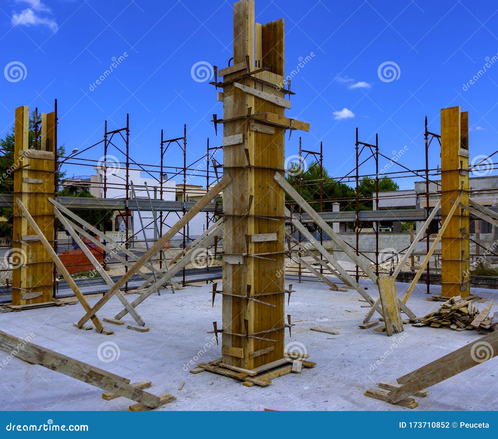 Wooden Formwork For A Reinforced Concrete Slab Royalty-Free Stock Image ... Wooden Formwork For A Reinforced Concrete Slab Royalty-Free Stock Image ...