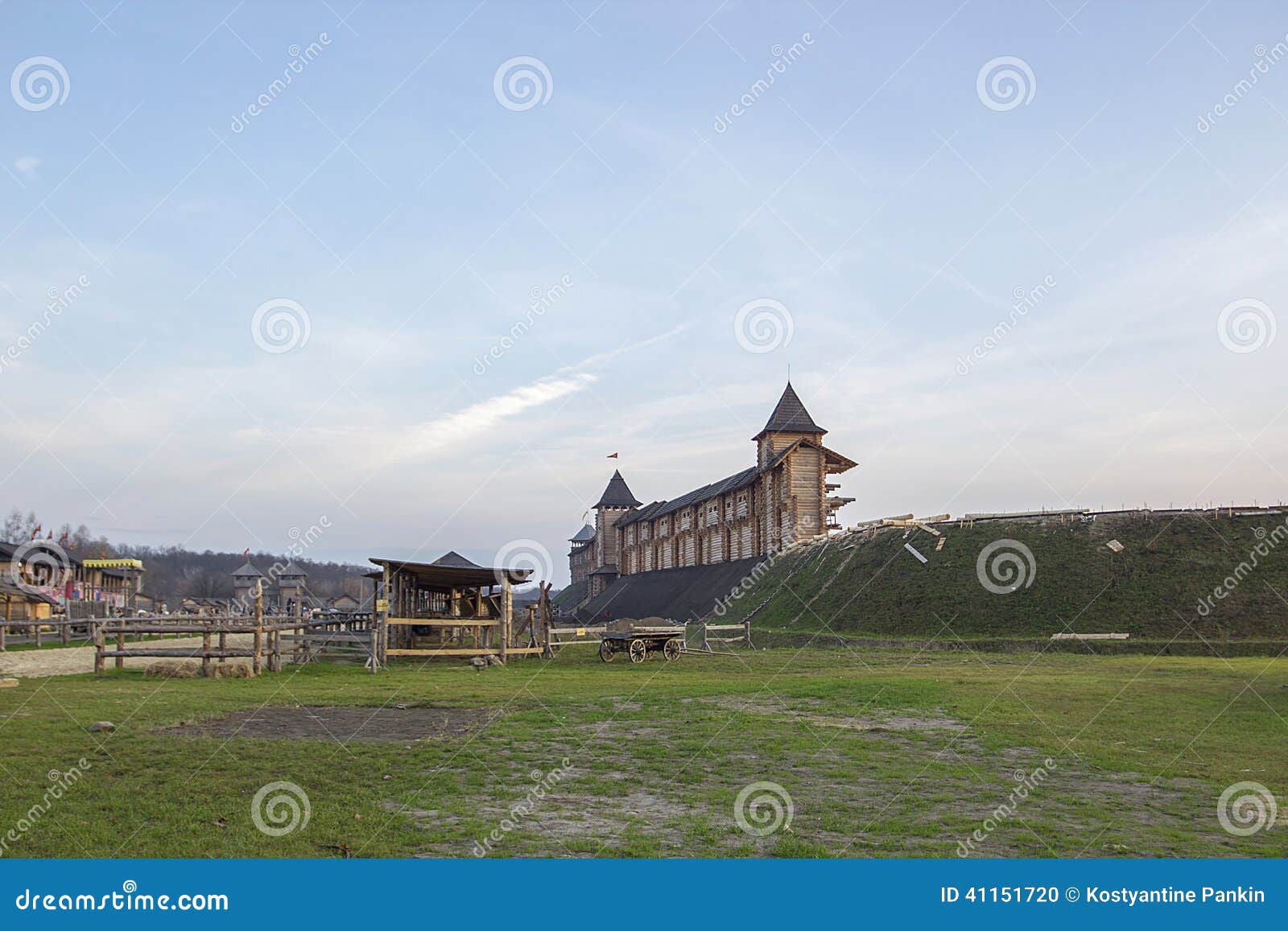 Wooden fortification stock photo. Image of stronghold - 41151720