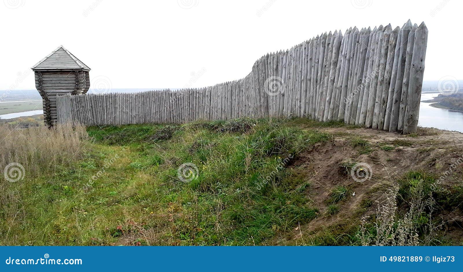 Wooden fortress, fort stock image. Image of sightseeing - 49821889