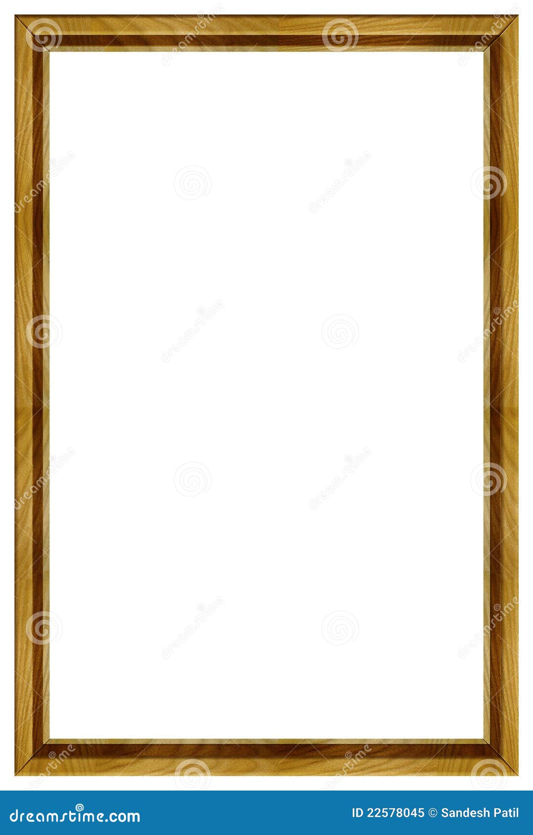Wooden Frame stock image. Image of ornate, empty, isolated - 22578045