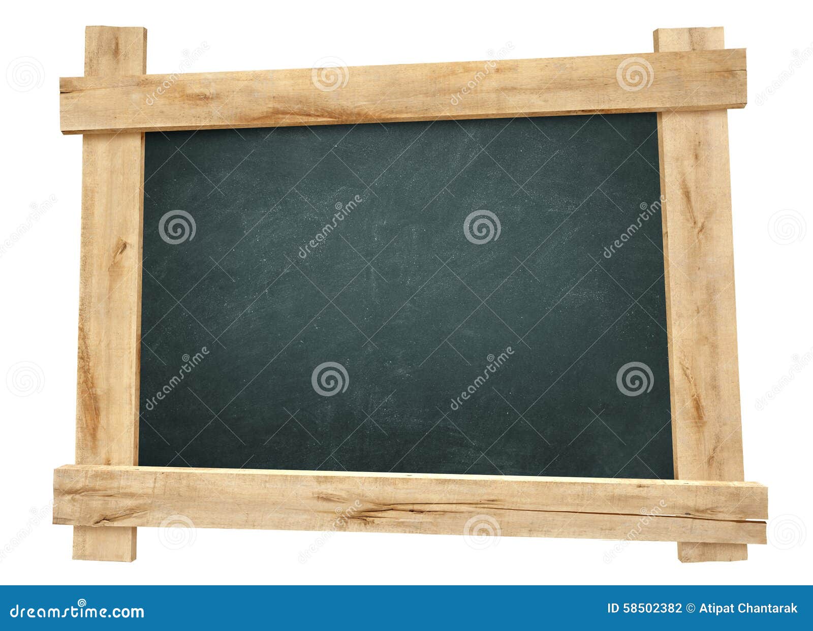 Wooden frame blackboard stock photo. Image of surface - 58502382