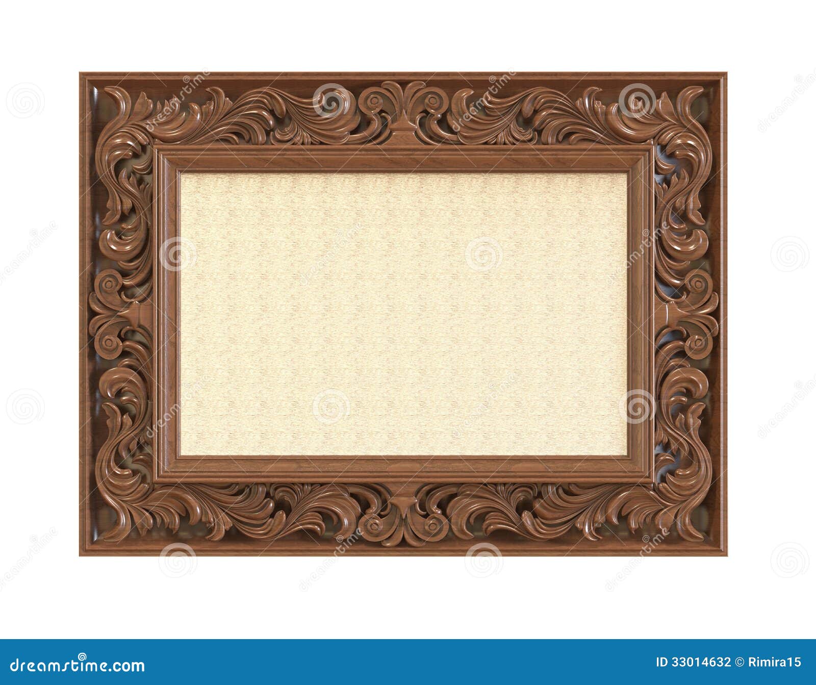 Wooden frame stock illustration. Illustration of ornate - 33014632