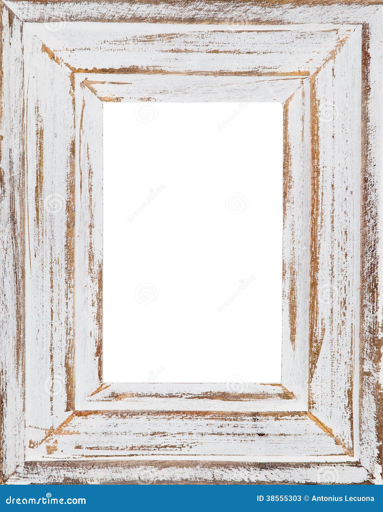 Wooden Frame (Isolated Inner) Stock Image - Illustration of peeling ...