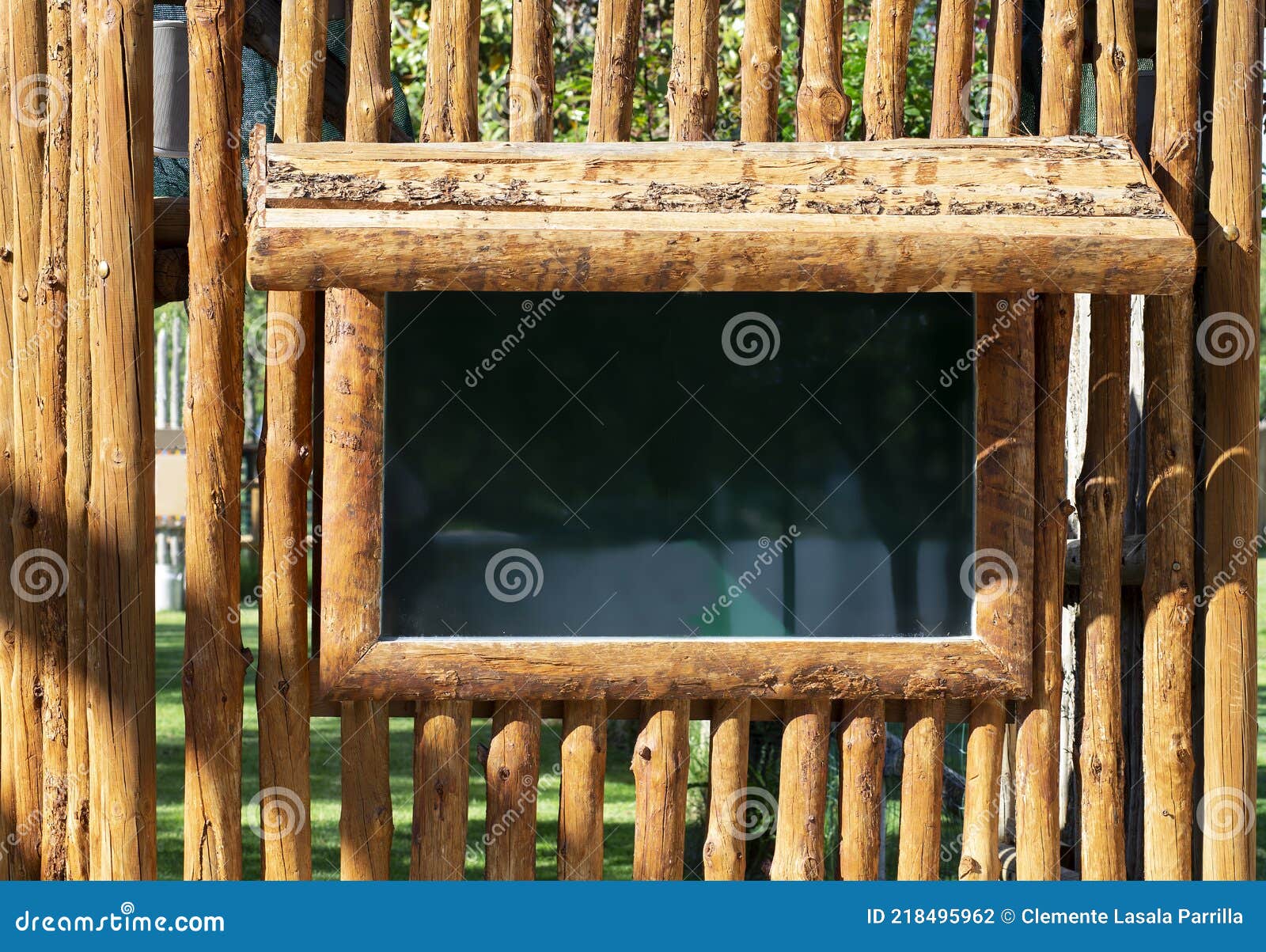 Wooden Frame on Notice Board Stock Photo - Image of events, design ...