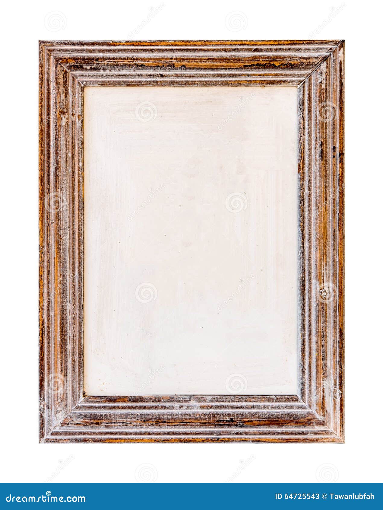 Wooden Frame. Rustic Wood Frame on the White Background Stock Image ...