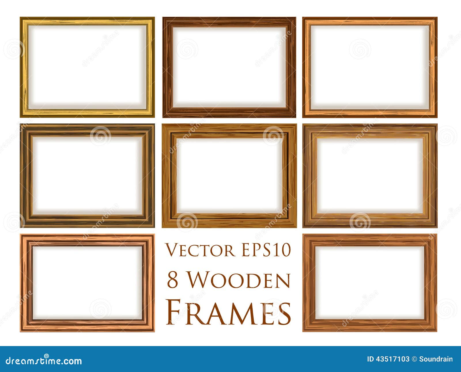 Wood Frame Vector Illustration | CartoonDealer.com #25670200