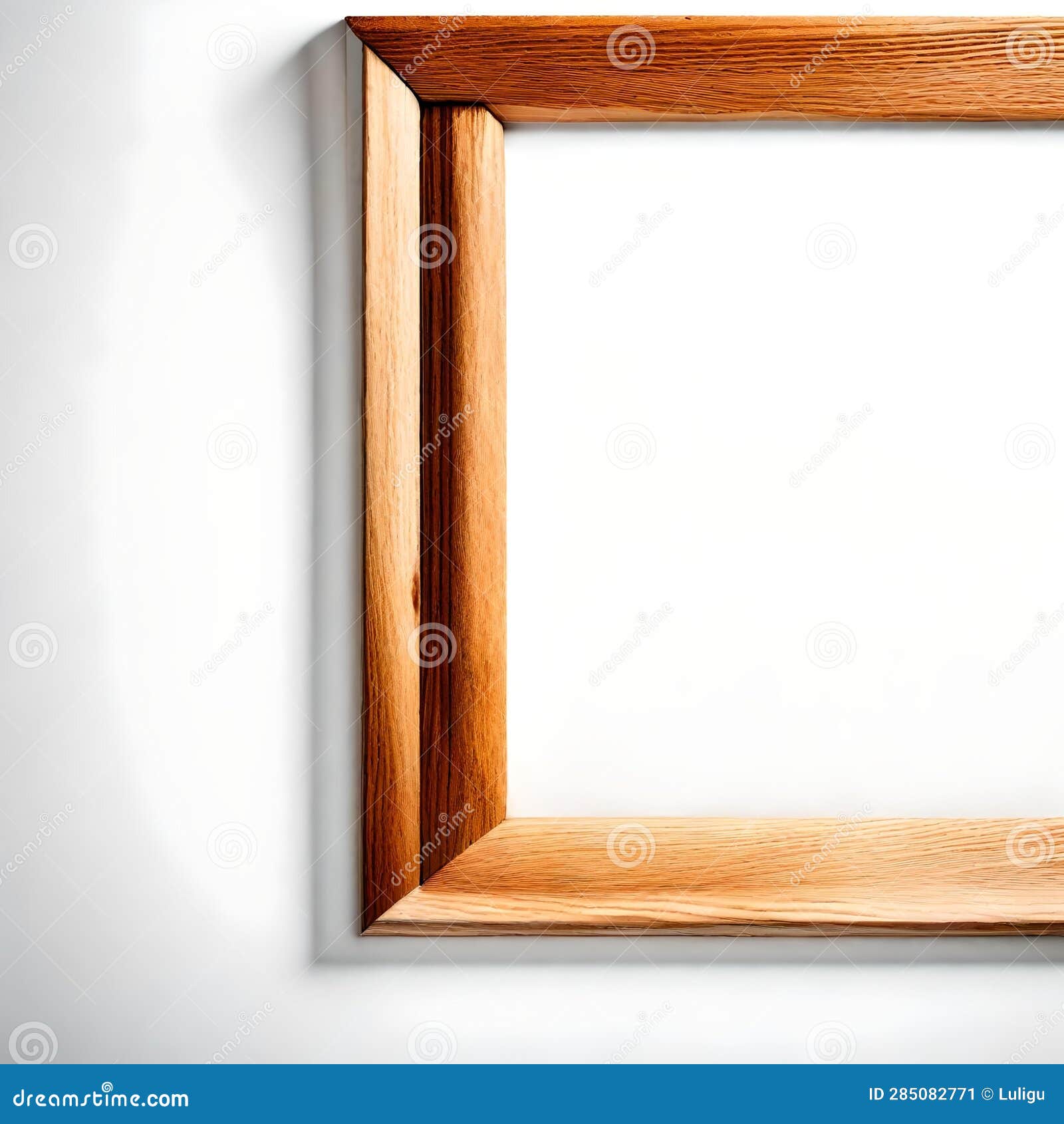 Half Wooden Frame: Blank Canvas Stock Illustration - Illustration of ...