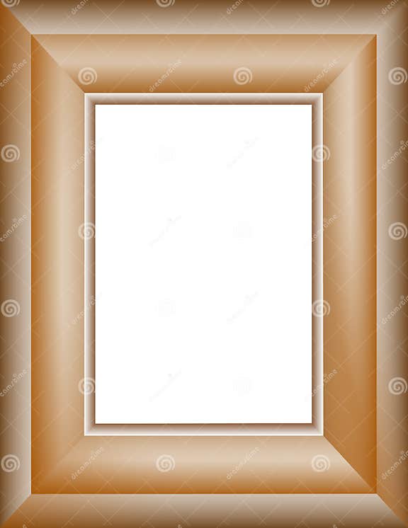 Wooden frame, vector stock vector. Illustration of painting - 116795026