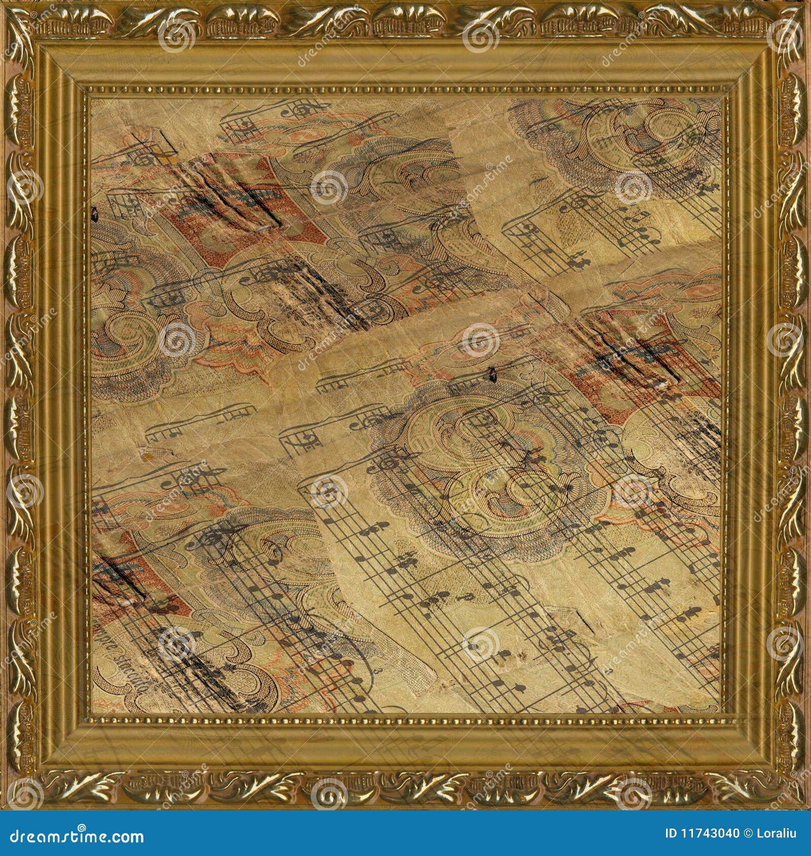 Wooden Frame in Victorian Style Stock Photo - Image of decor, letter ...