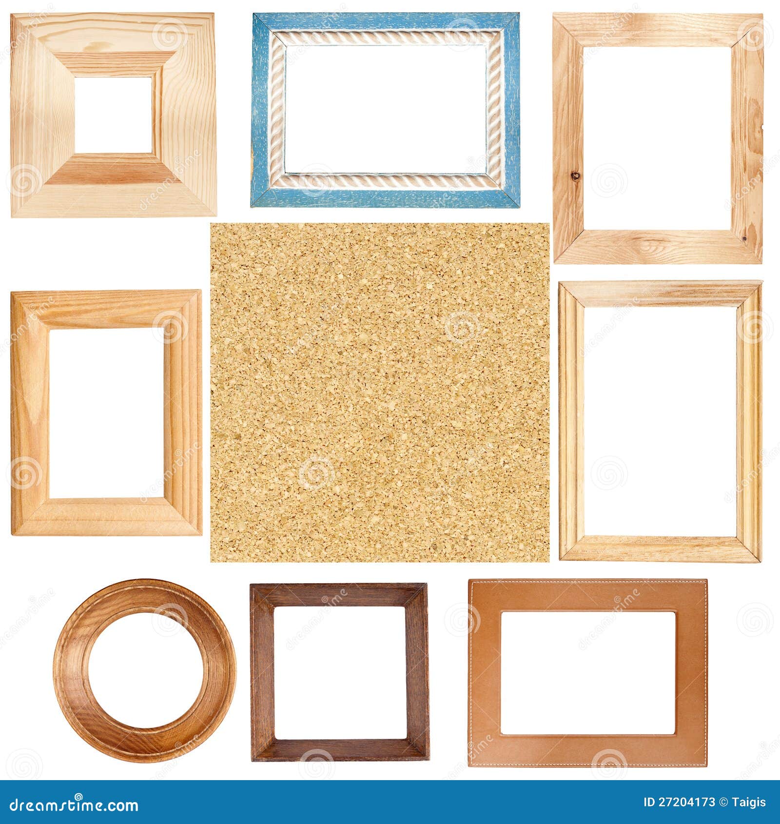 Wooden Frames and Cork Board Texture Stock Image - Image of plank, aged ...