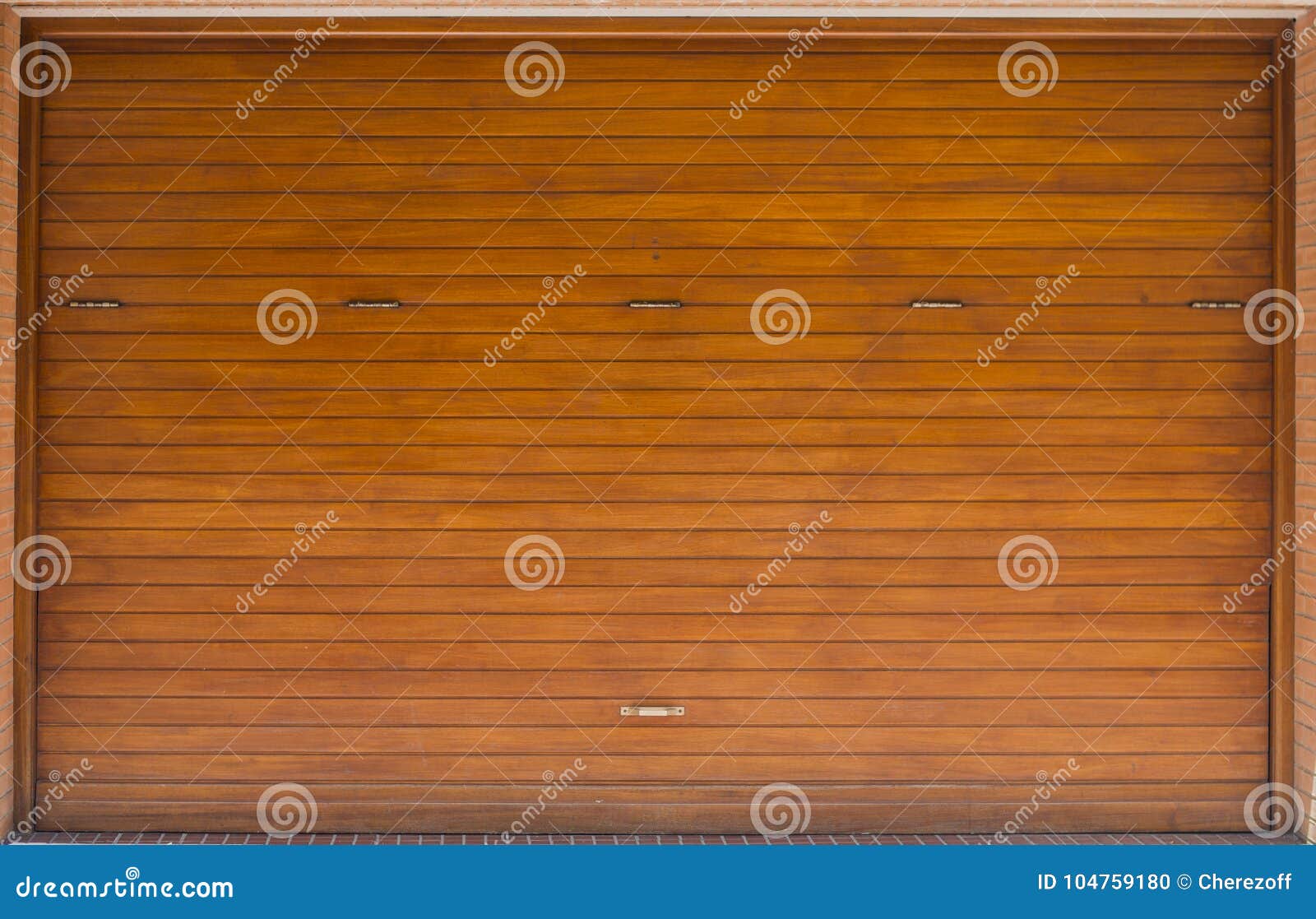 Wooden Garage Door stock photo. Image of ornate, doorway - 104759180