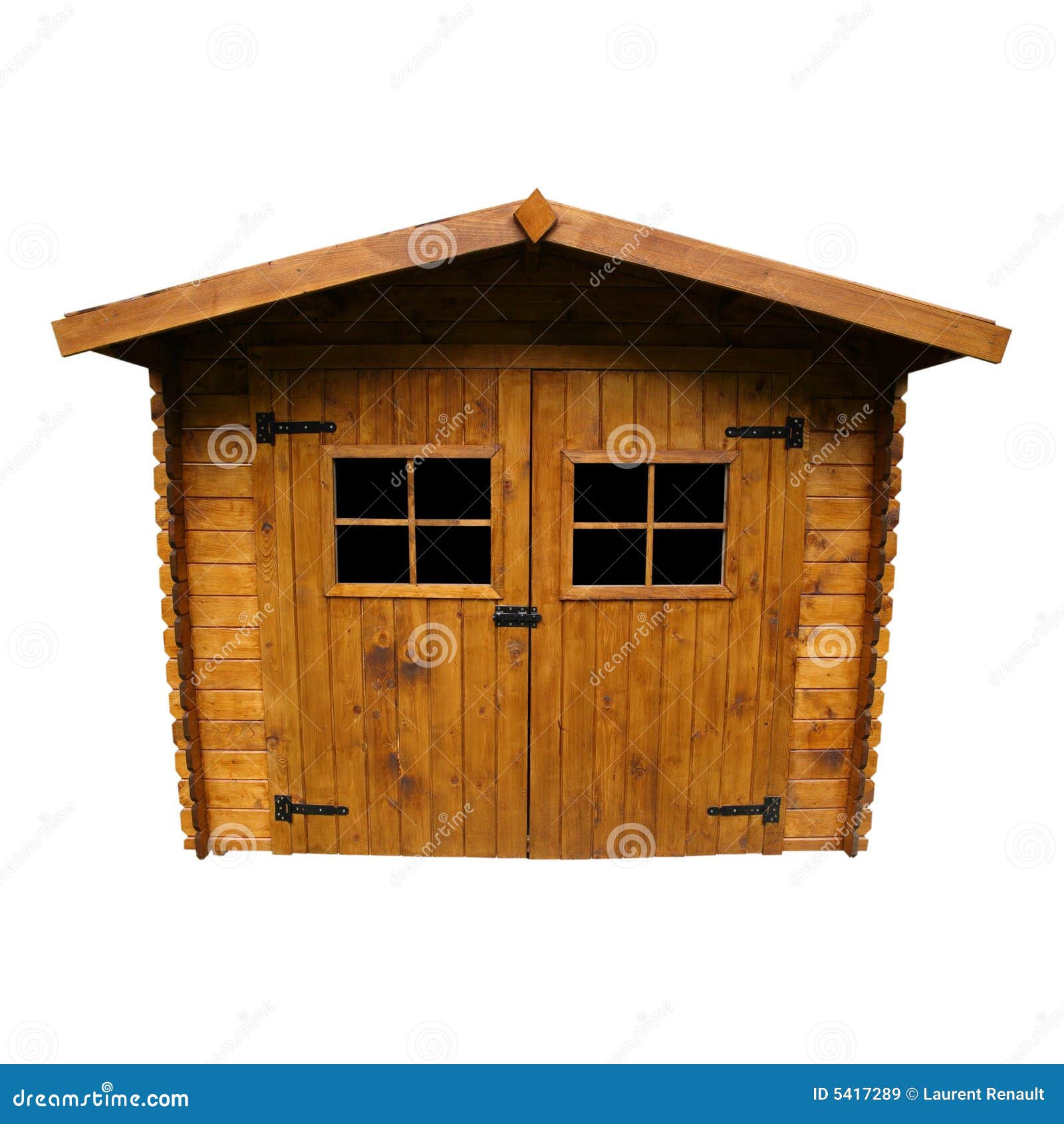 Wooden Garden Shed (Isolated) Stock Image - Image of storage, shack ...