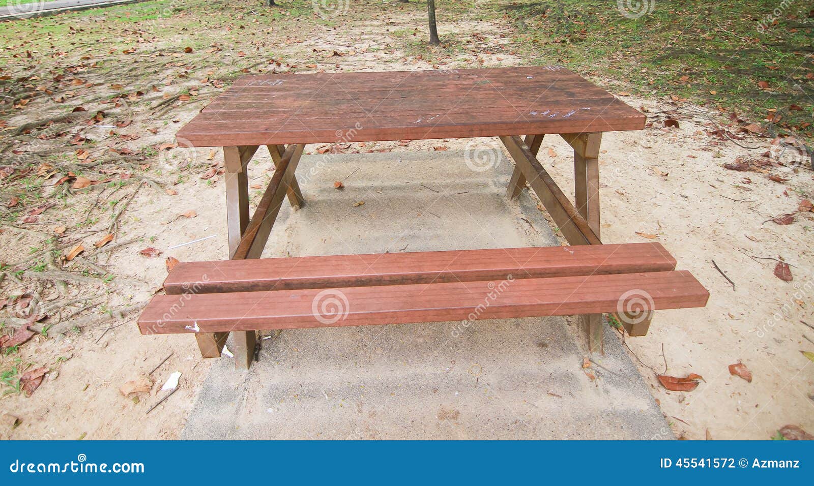 Wooden Garden Table and Chairs Stock Photo - Image of abstract ...