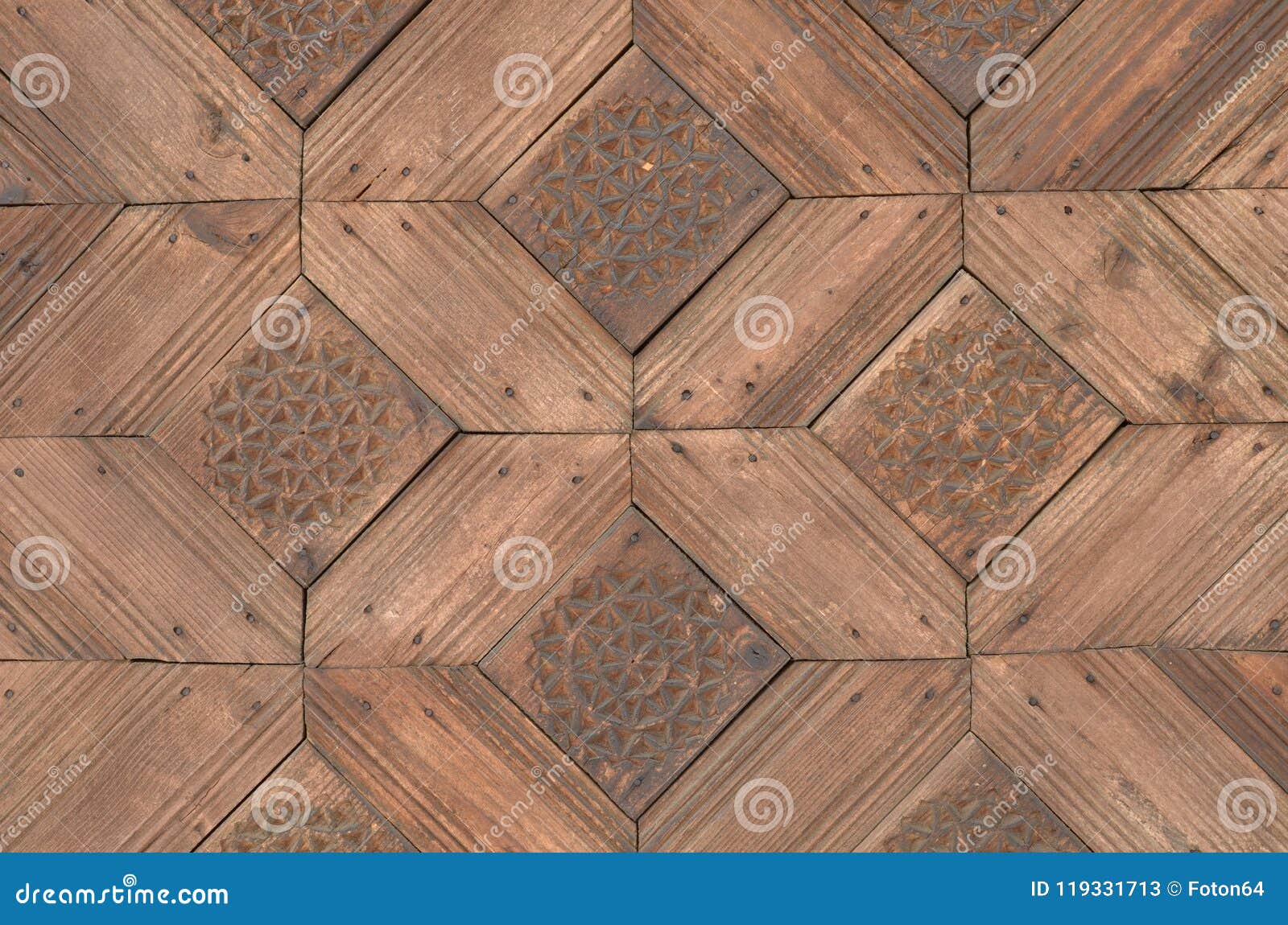 Carved Wood Gate, Design, Geometric Pattern Stock Image - Image of ...