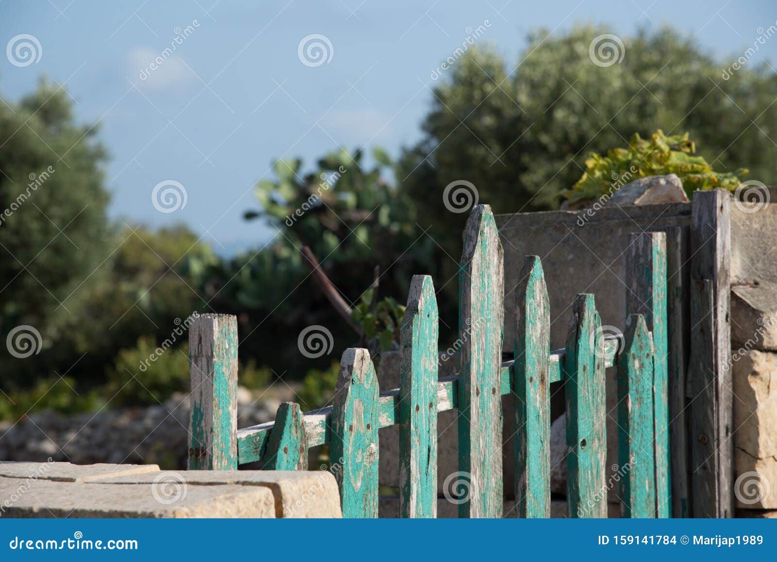 Wooden Gate in the Countryside Stock Photo - Image of country, peace ...