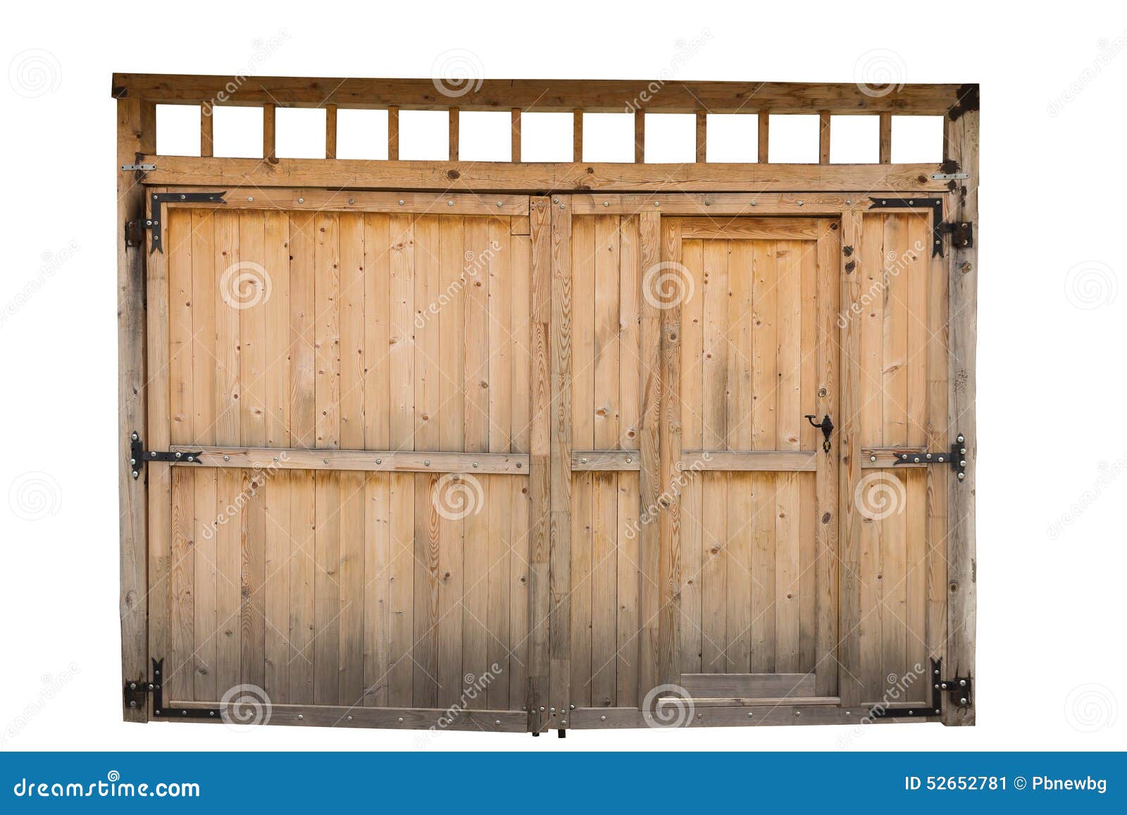 Wooden gate stock image. Image of solid, style, copper - 52652781
