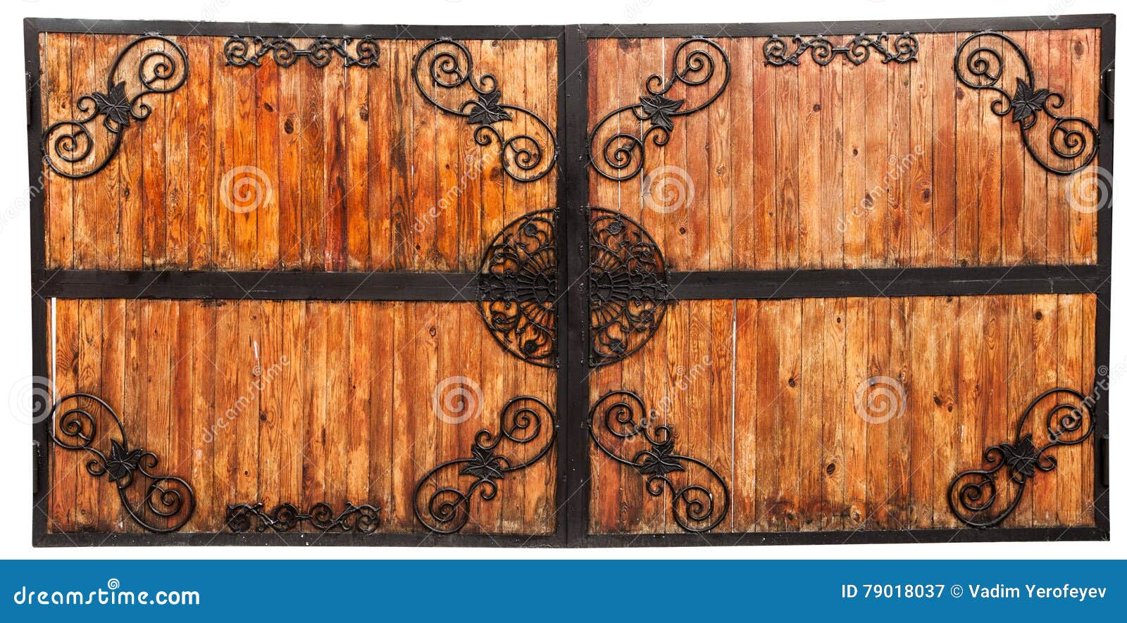 Wooden gates stock image. Image of isolated, exterior - 79018037