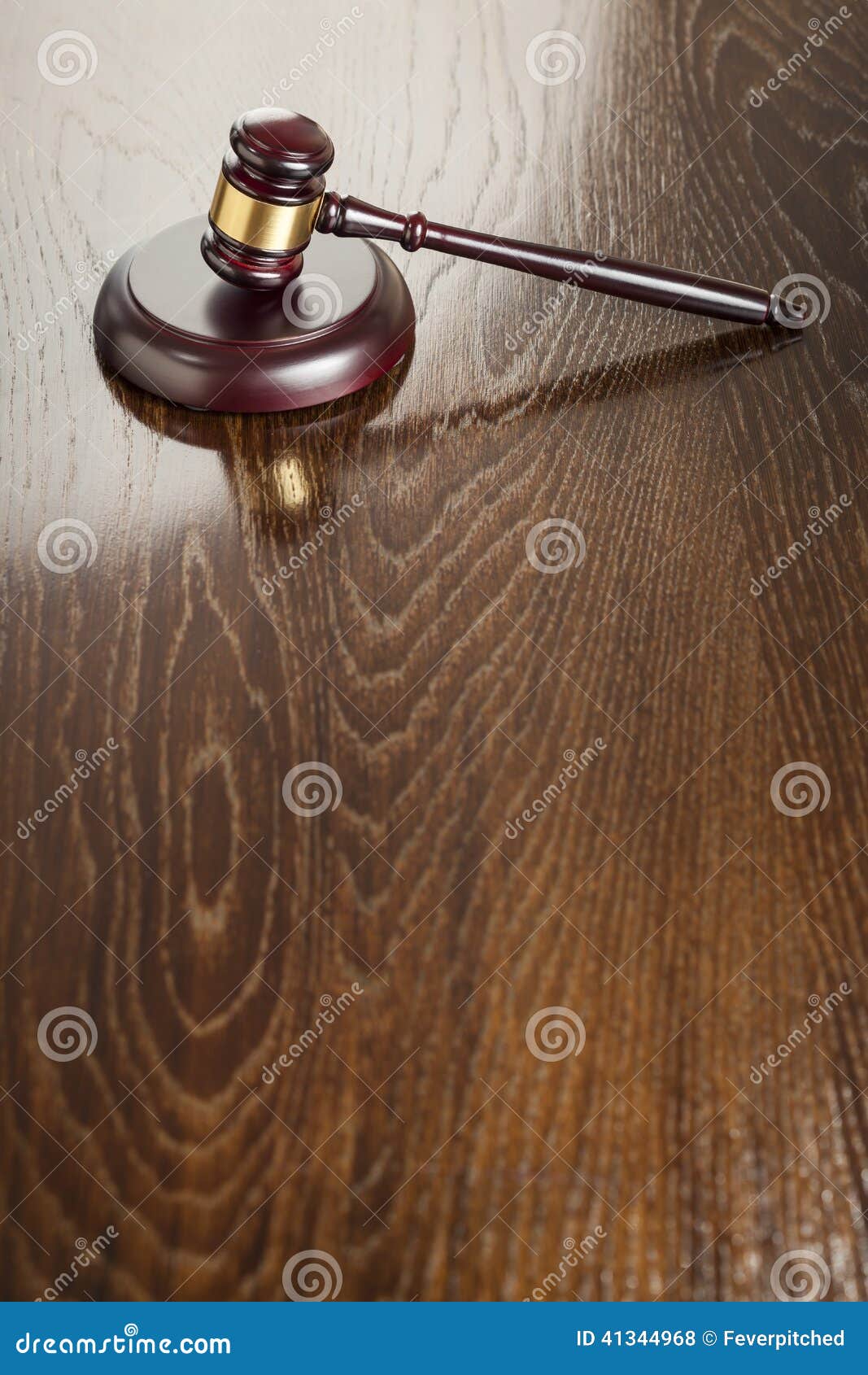 Wooden Gavel Abstract on Reflective Table Stock Photo - Image of gavel ...