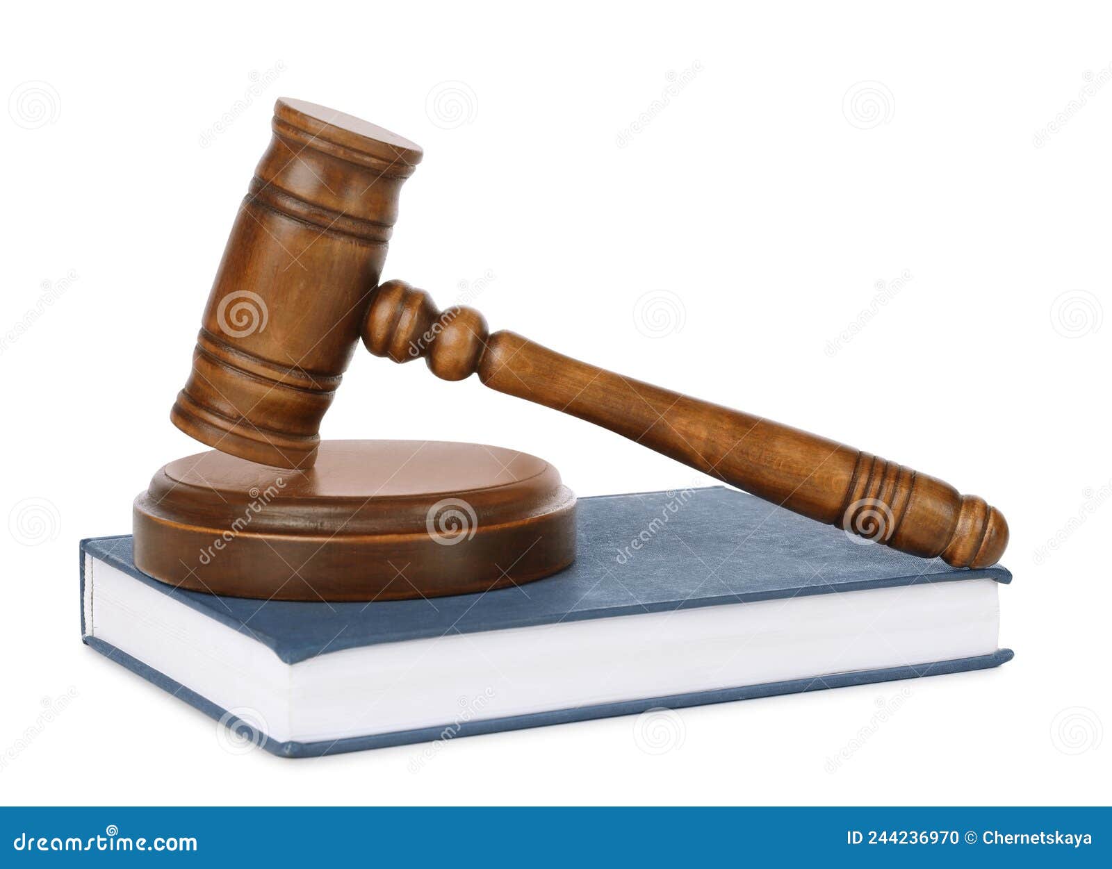 Wooden Gavel and Book on White Background Stock Photo - Image of ...