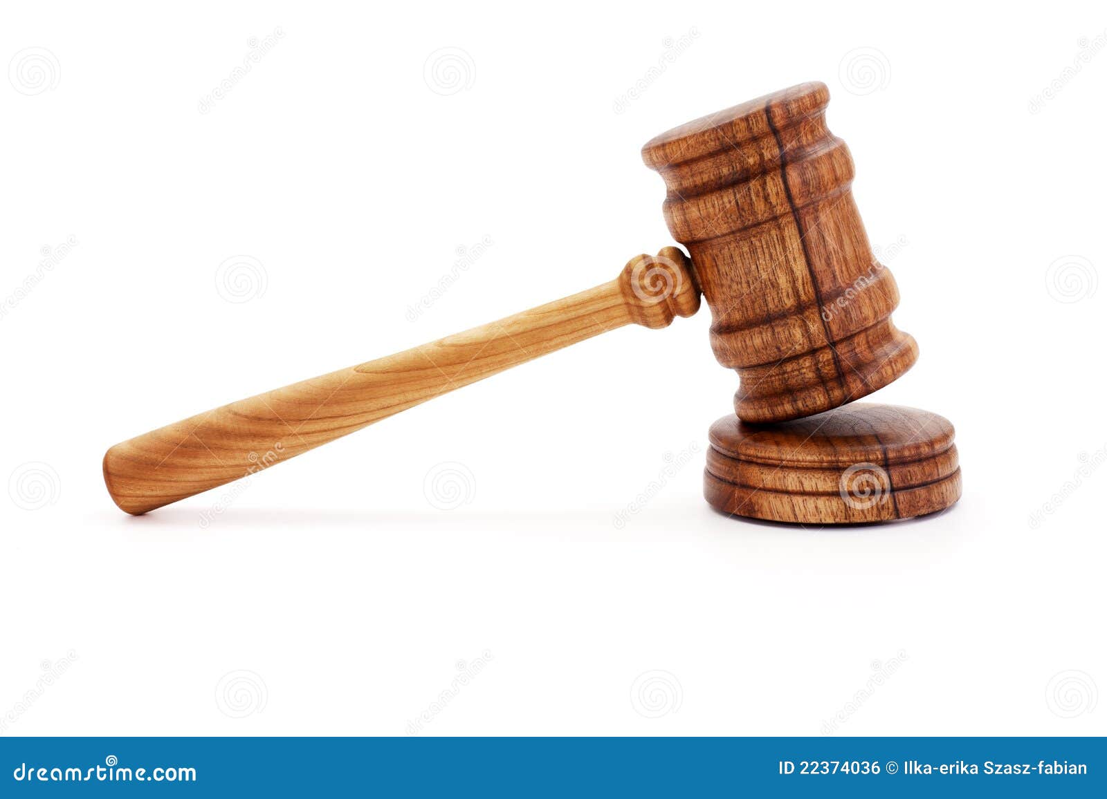 Wooden gavel on white stock photo. Image of gavel, symbol - 22374036