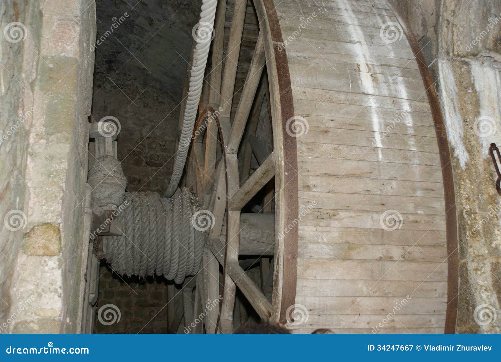 Wooden Gear Wheel in Old Windmill Stock Image - Image of oldfashioned ...