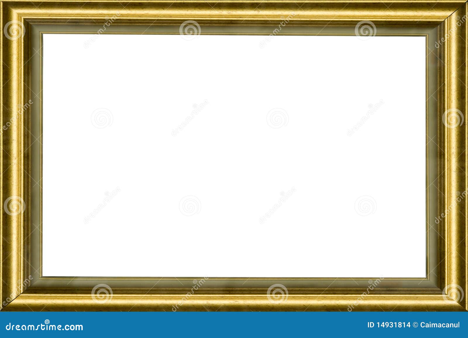 Wooden Golden Classic Frame Stock Photo - Image of antique, deco: 14931814