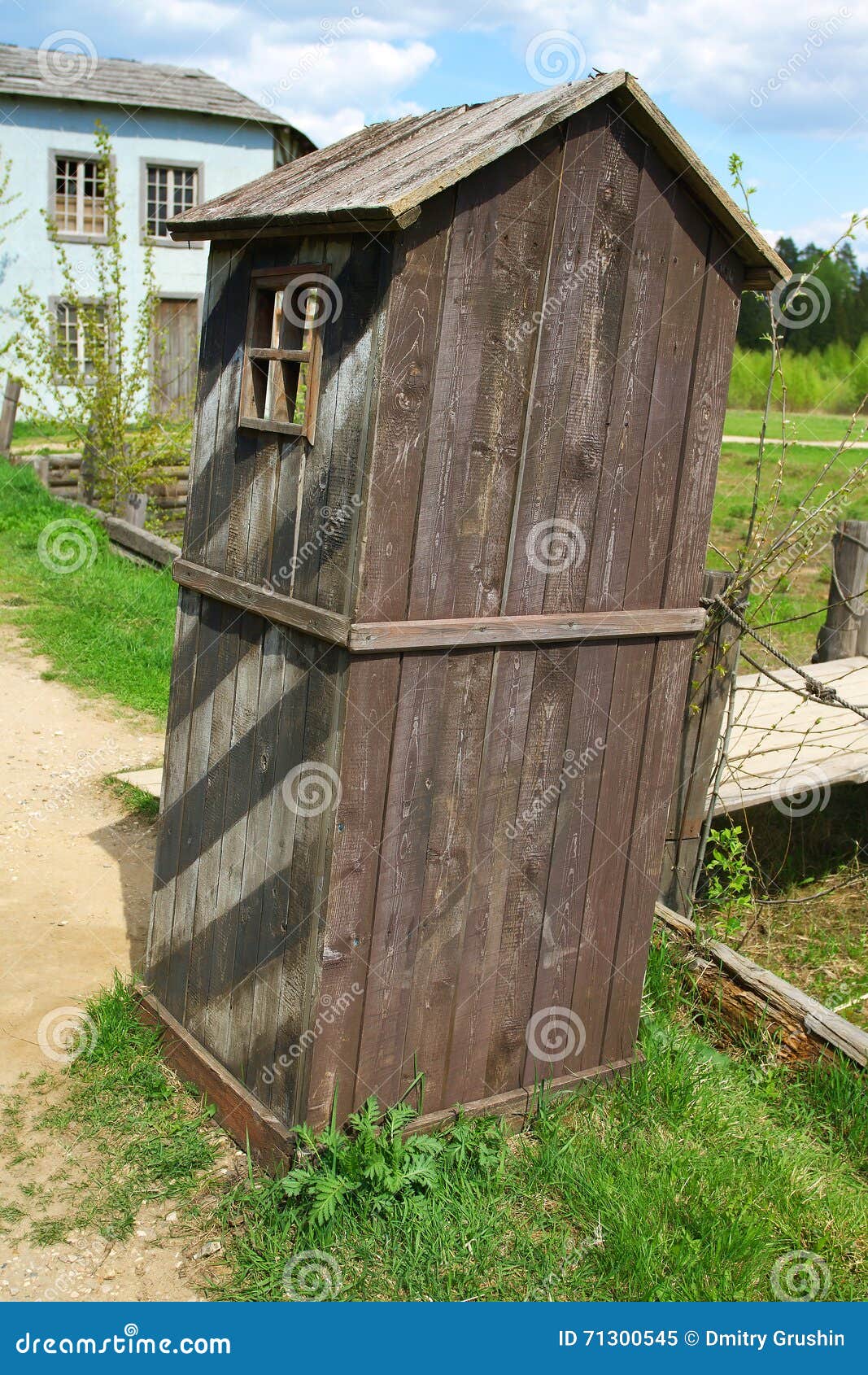 Wooden guard post stock image. Image of black, color - 71300545