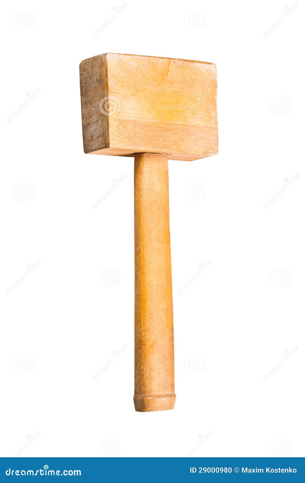 Wooden hammer, isolated stock photo. Image of wood, isolated - 29000980
