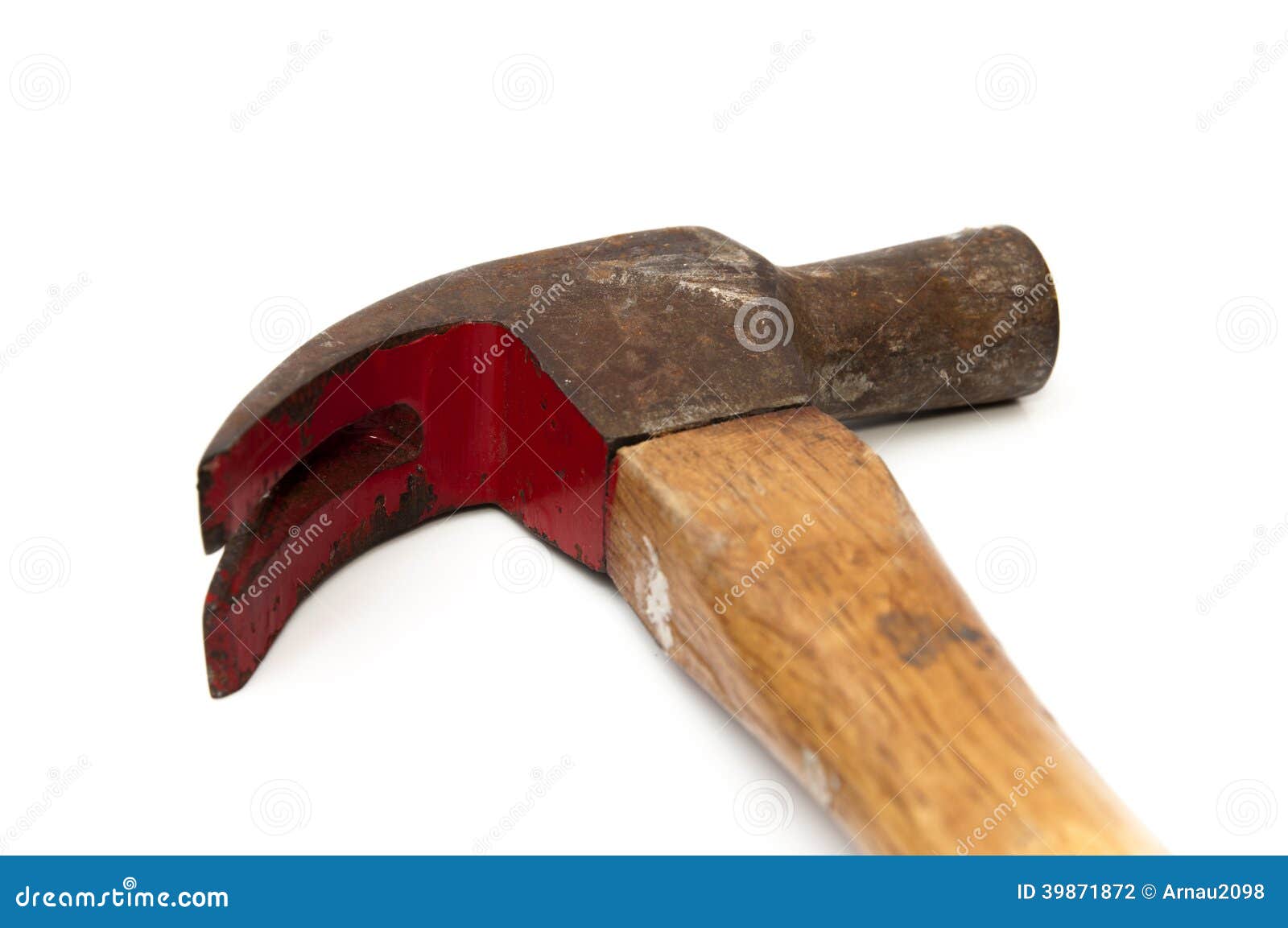 Wooden hammer stock photo. Image of white, hammer, instrument - 39871872
