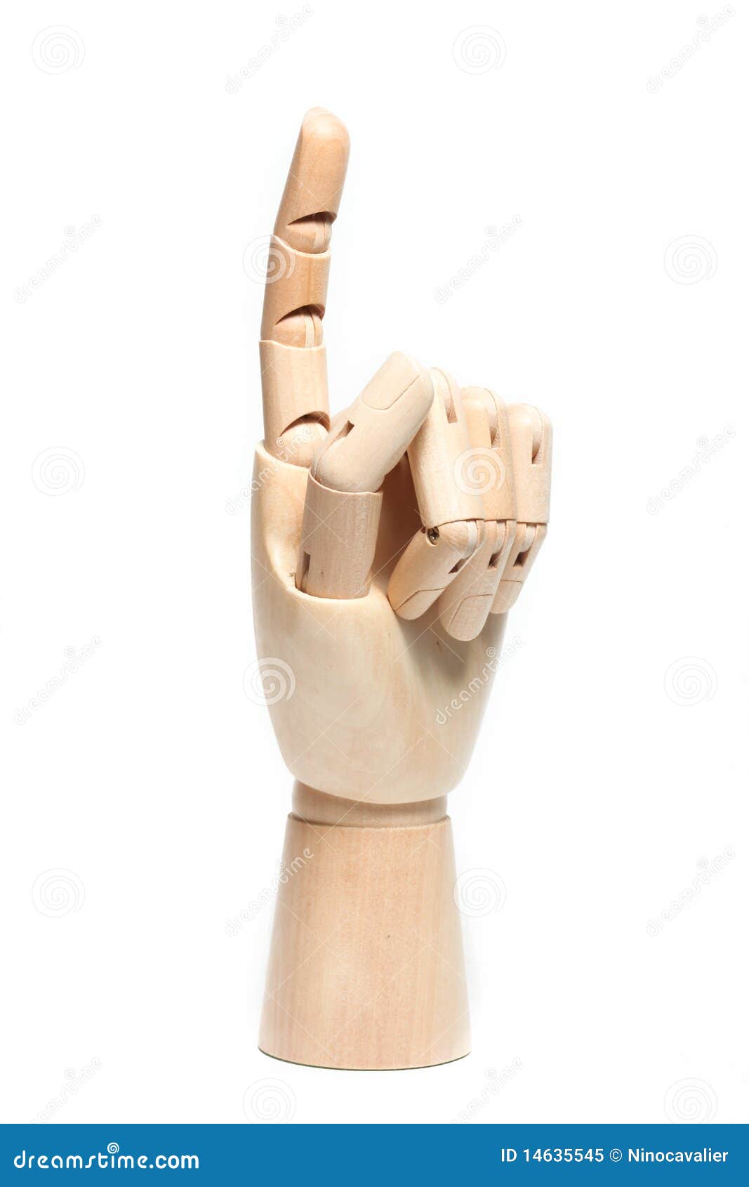 Wooden hand isolated stock image. Image of concept, show - 14635545