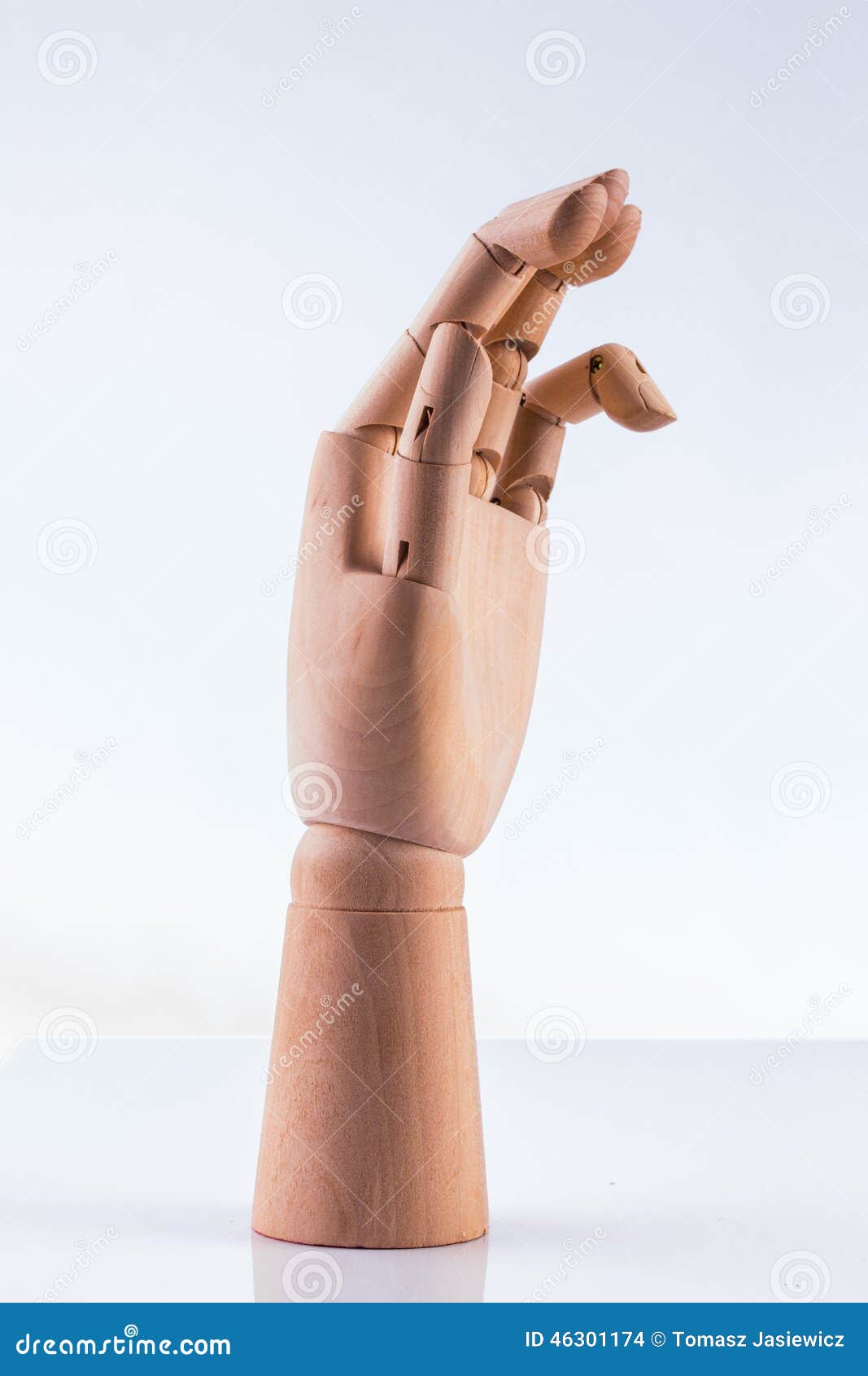 Wooden hand stock photo. Image of healthy, empty, business - 46301174