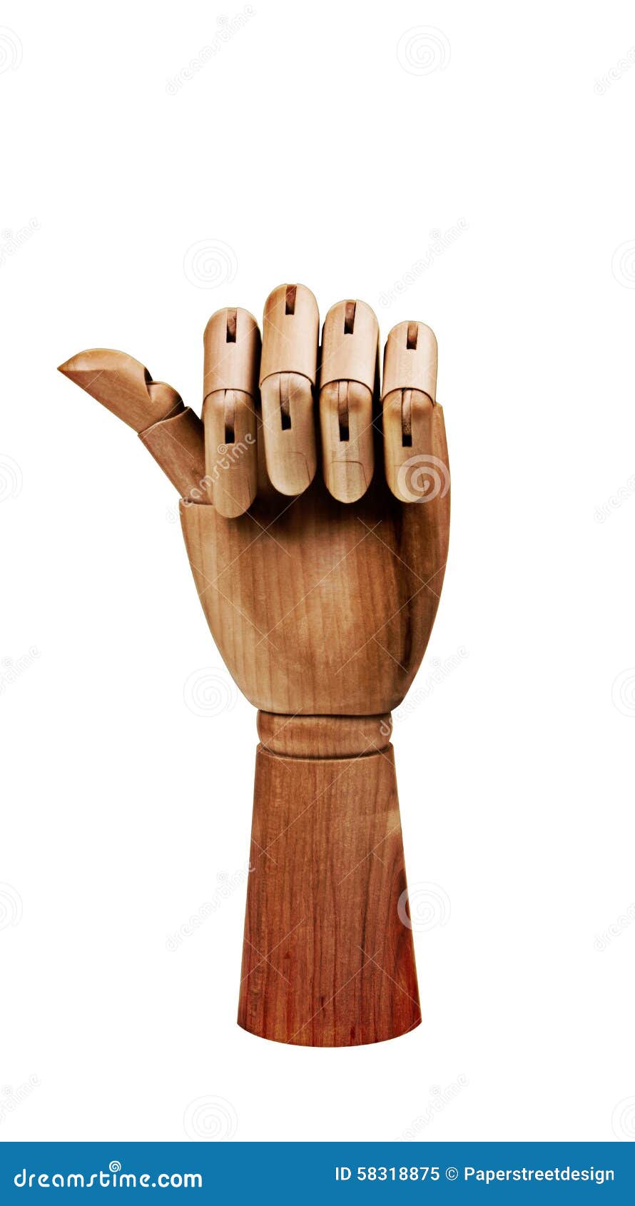 Wooden Hand stock image. Image of finger, artist, greeting - 58318875