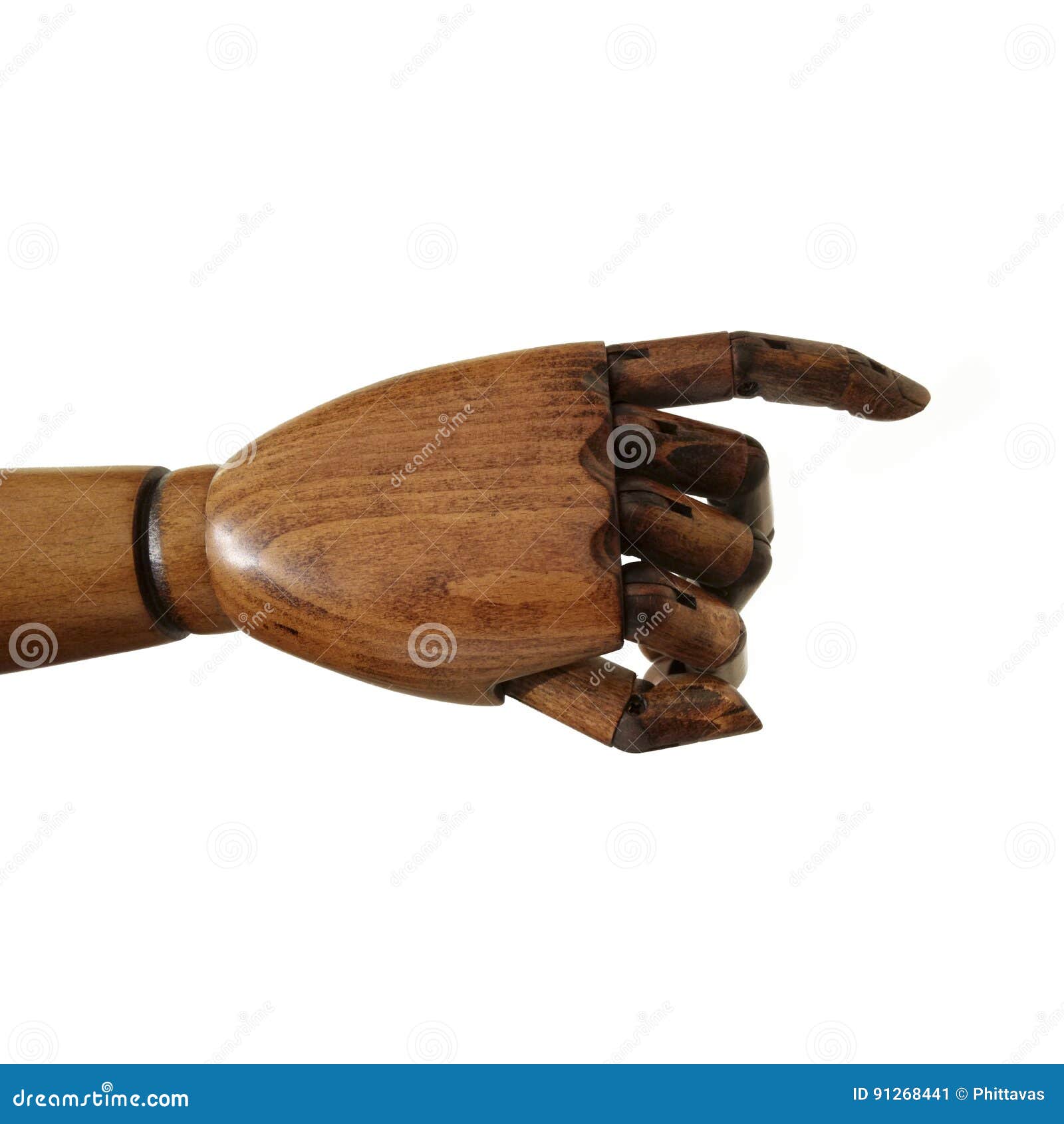 Wooden Hand in a Unique Pose for Use in Designs and Layouts Stock Image ...
