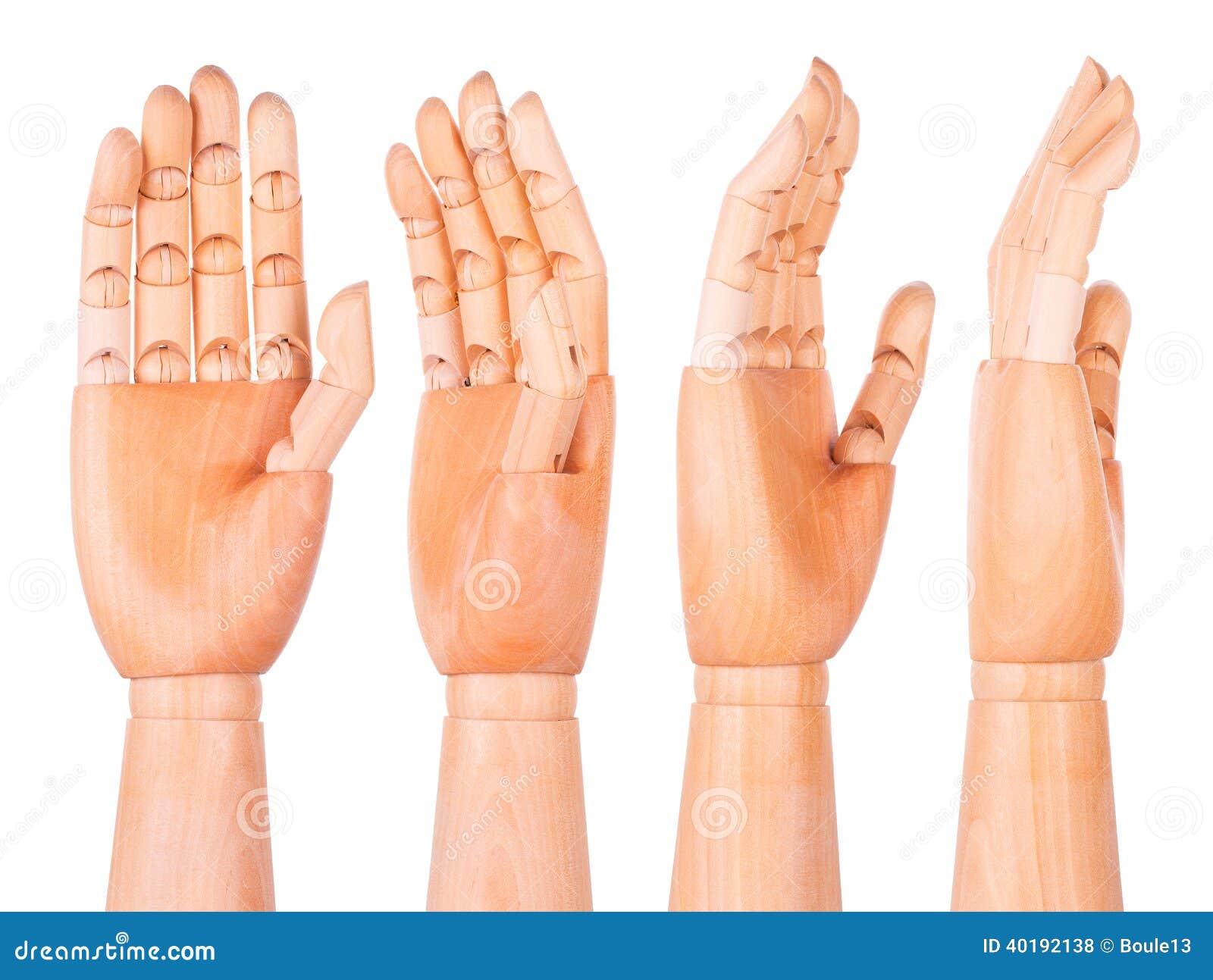 Wooden Hand on a White Background Stock Photo - Image of grain, grunge ...