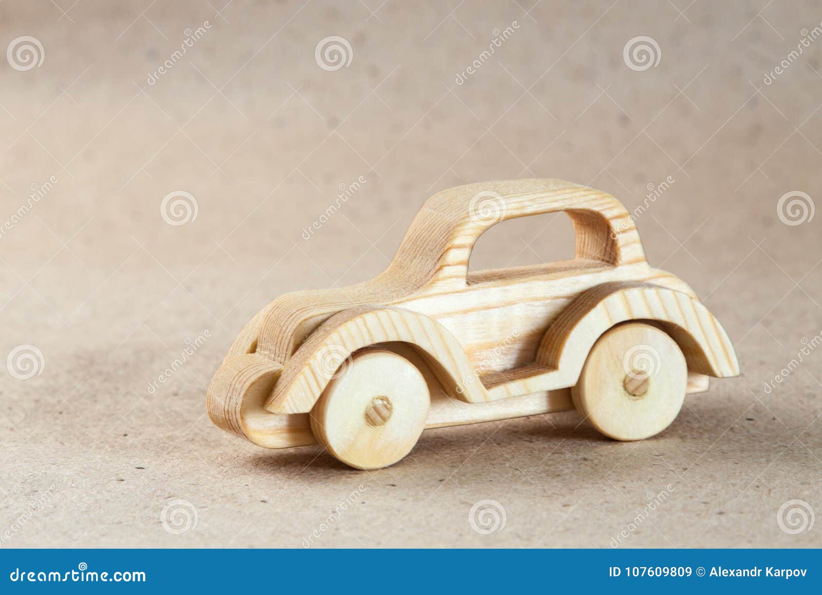Wooden Handmade Toy - Retro Car Stock Image - Image of rosh, history ...