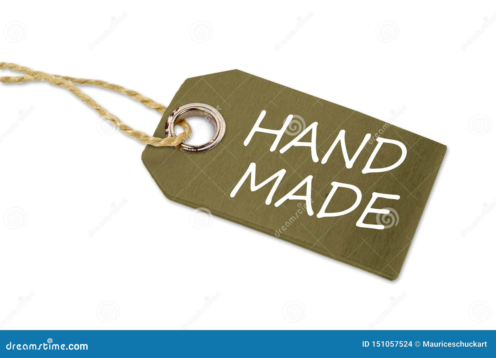 Wooden Hang Tag with Term Hand Made Stock Photo - Image of paper ...