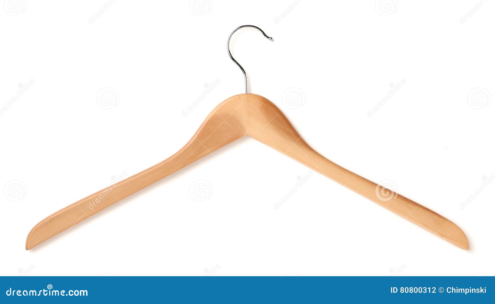Wooden Hanger stock photo. Image of hang, personal, retail - 80800312