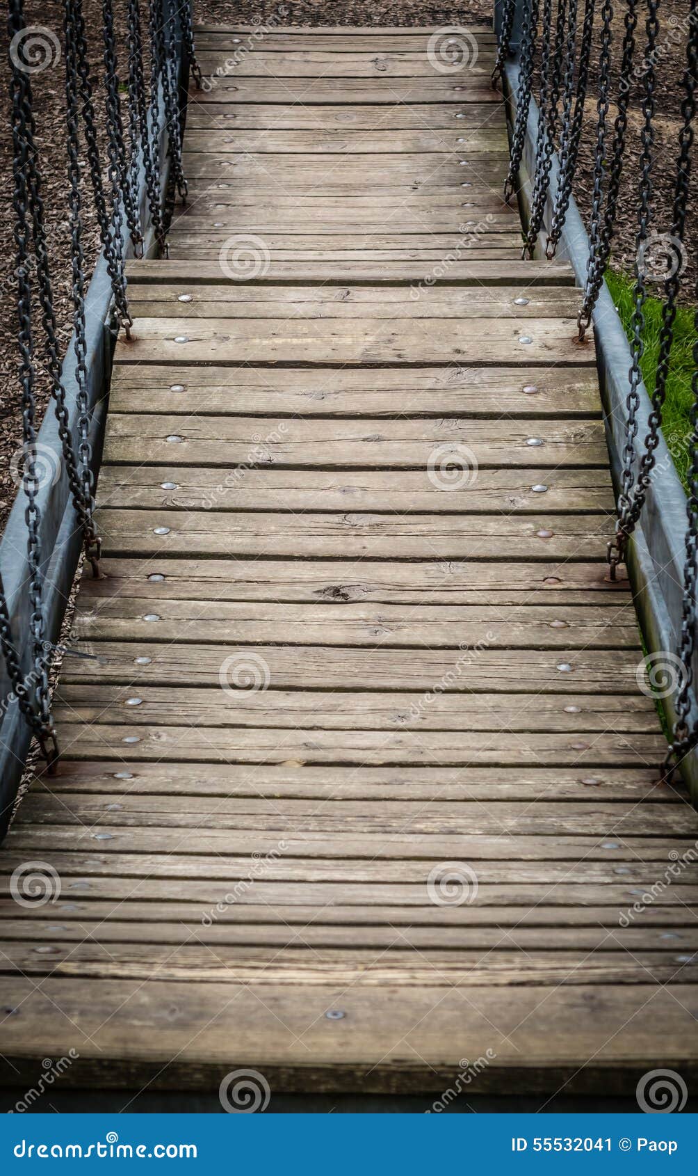 Wooden hanging path stock image. Image of empty, castle - 55532041